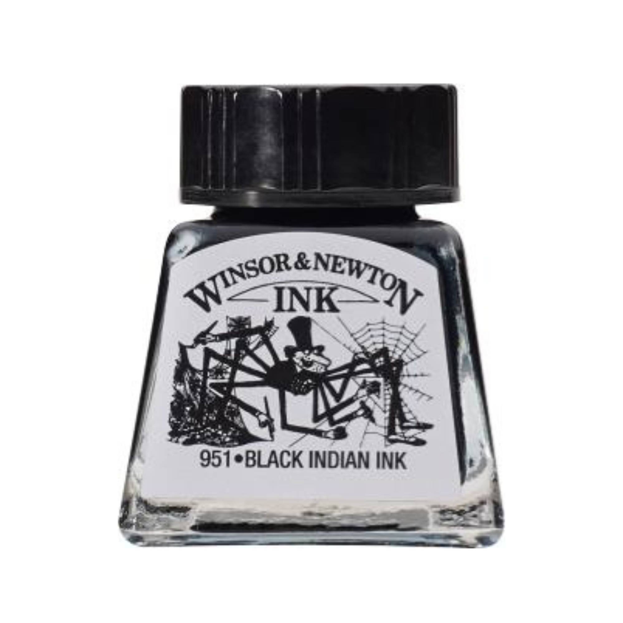Winsor & Newton Black Indian Drawing Ink 14ml | Hobbycraft