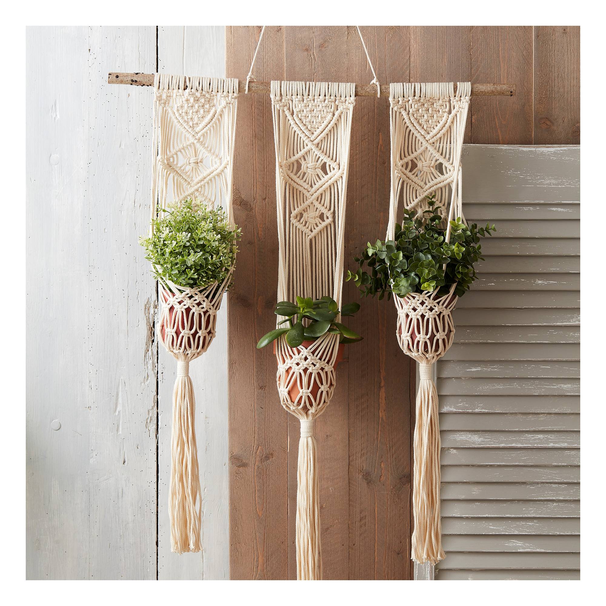 Knitcraft Macrame Plant Wall Hanging Digital Pattern 0260 | Hobbycraft