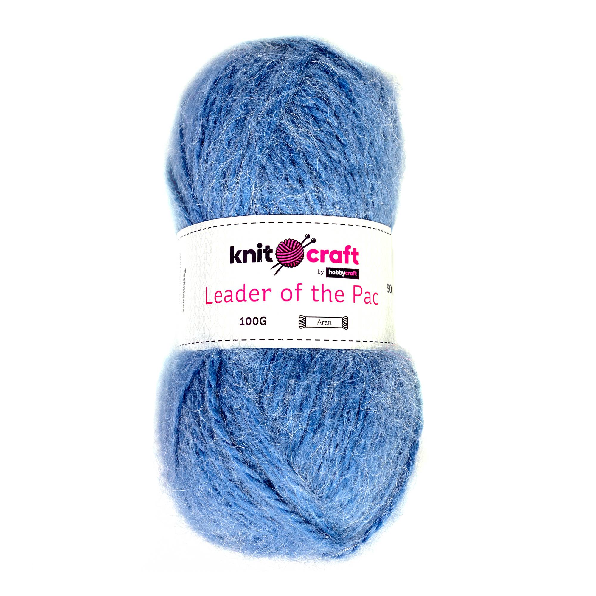 Knitcraft Denim Blue Leader of the Pac Aran Yarn 100g | Hobbycraft