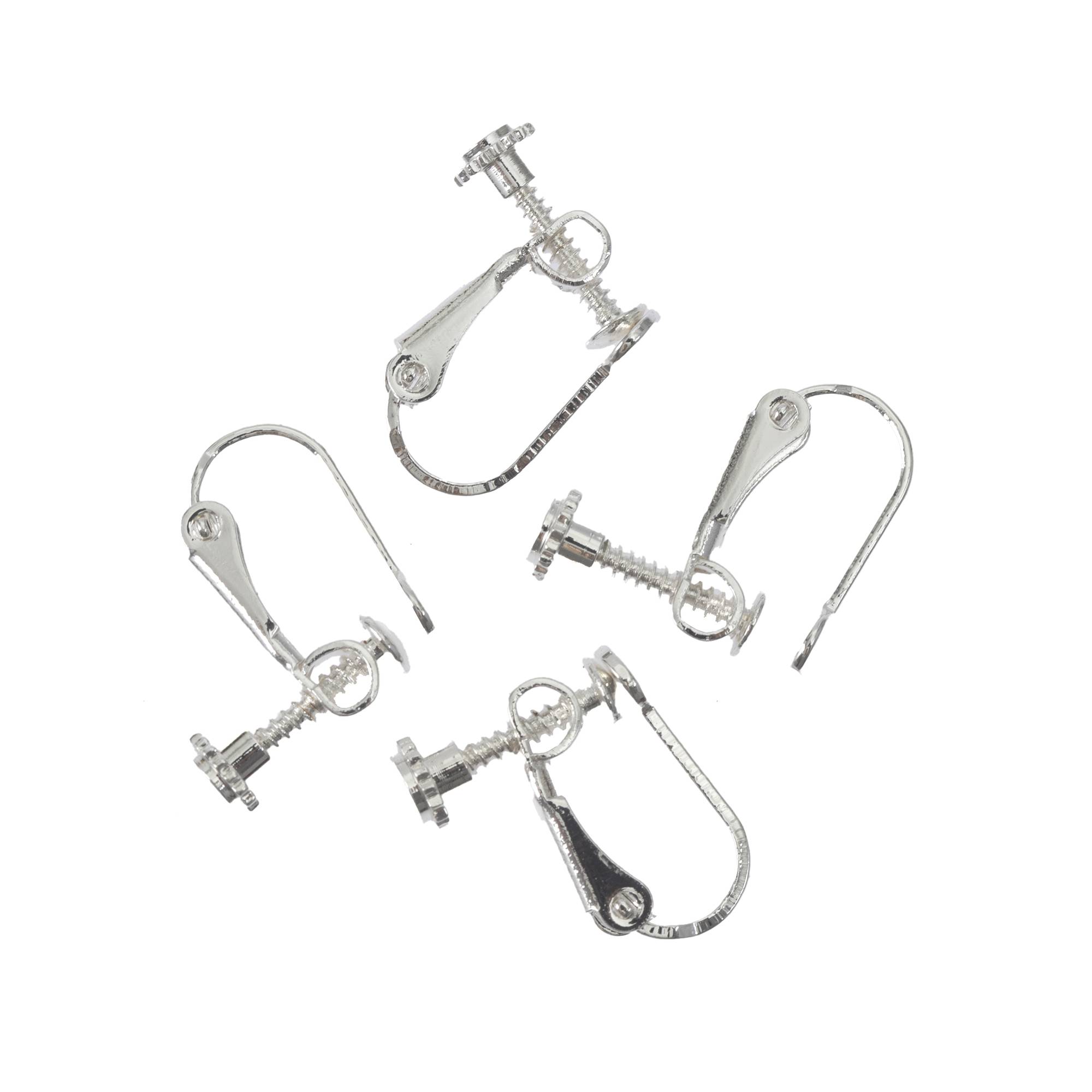 Silver Plated Ear Screws 15mm 8 Pack | Hobbycraft