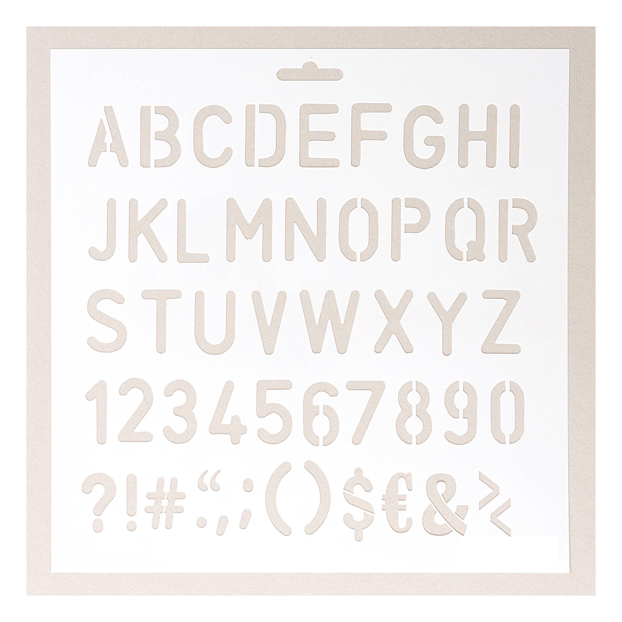 Alphabet Stencil 25cm x 25cm | Hobbycraft