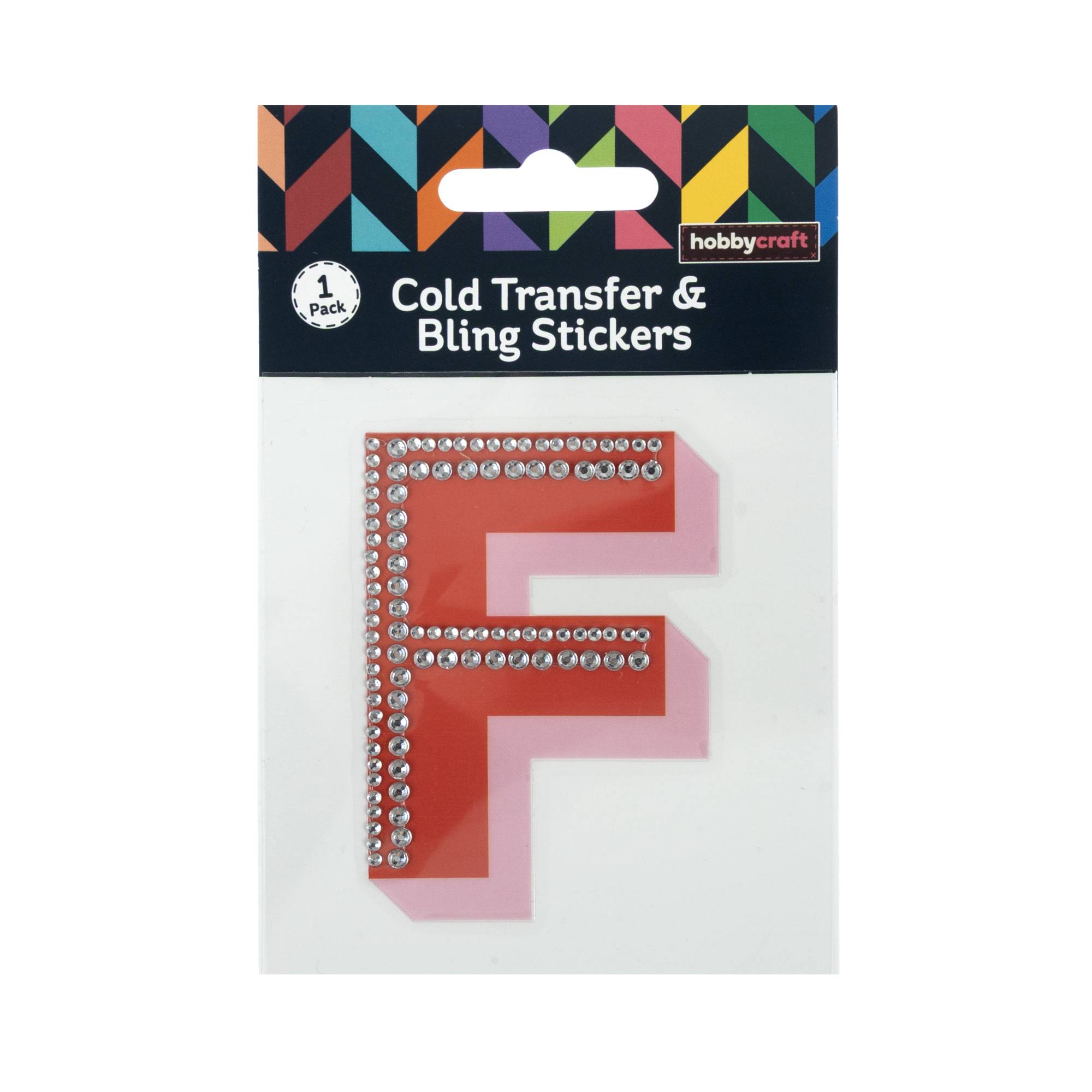 Cold Transfer and Bling Letter F Sticker Set | Hobbycraft