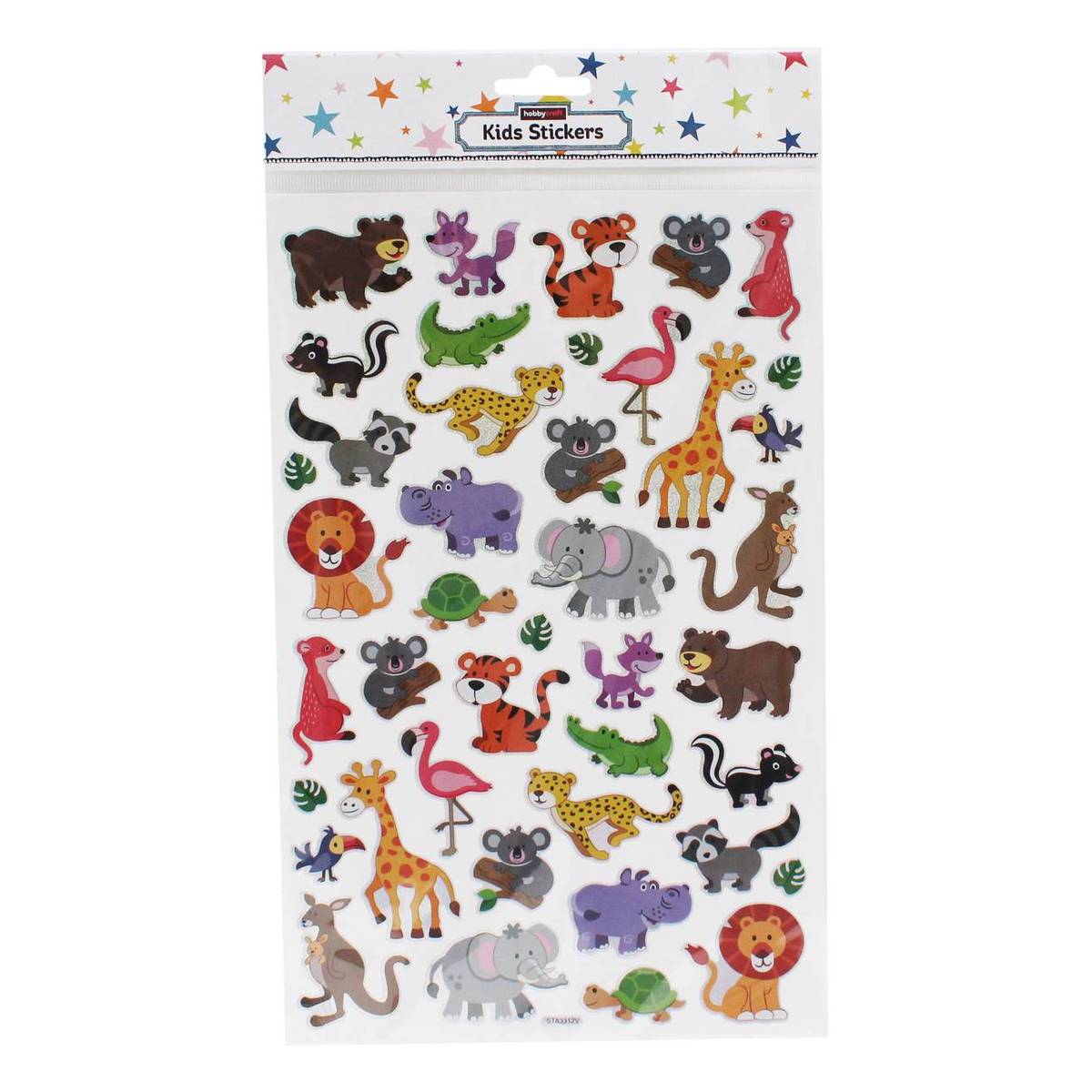Large Safari Laser Stickers Set | Hobbycraft
