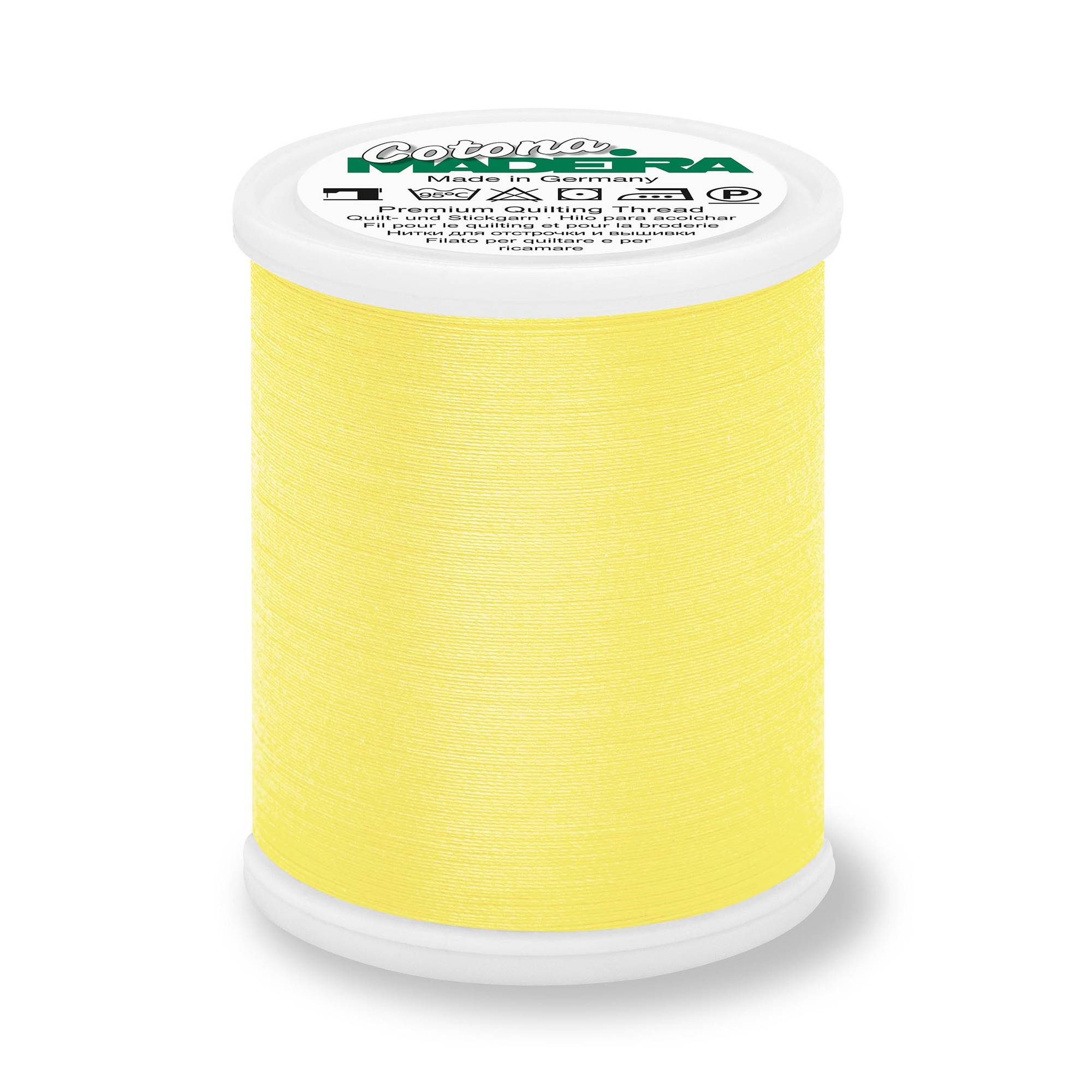 Madeira Lemon Yellow Cotona 50 Quilting Thread 1000m (770) | Hobbycraft