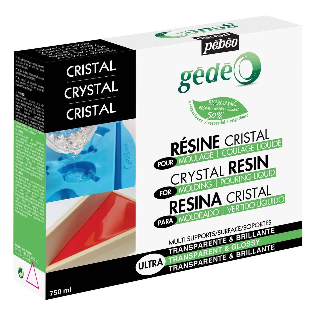 Pebeo Gedeo Bio-Based Crystal Resin 750ml | Hobbycraft