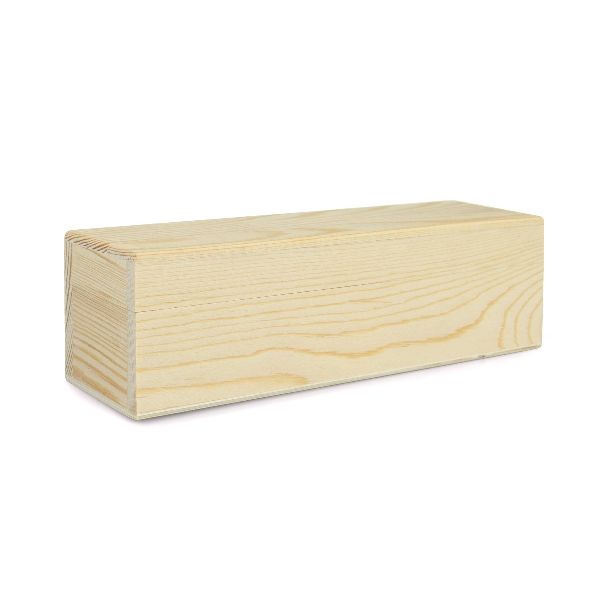 Wooden Oblong Box 20cm x 6cm x 6cm | Hobbycraft