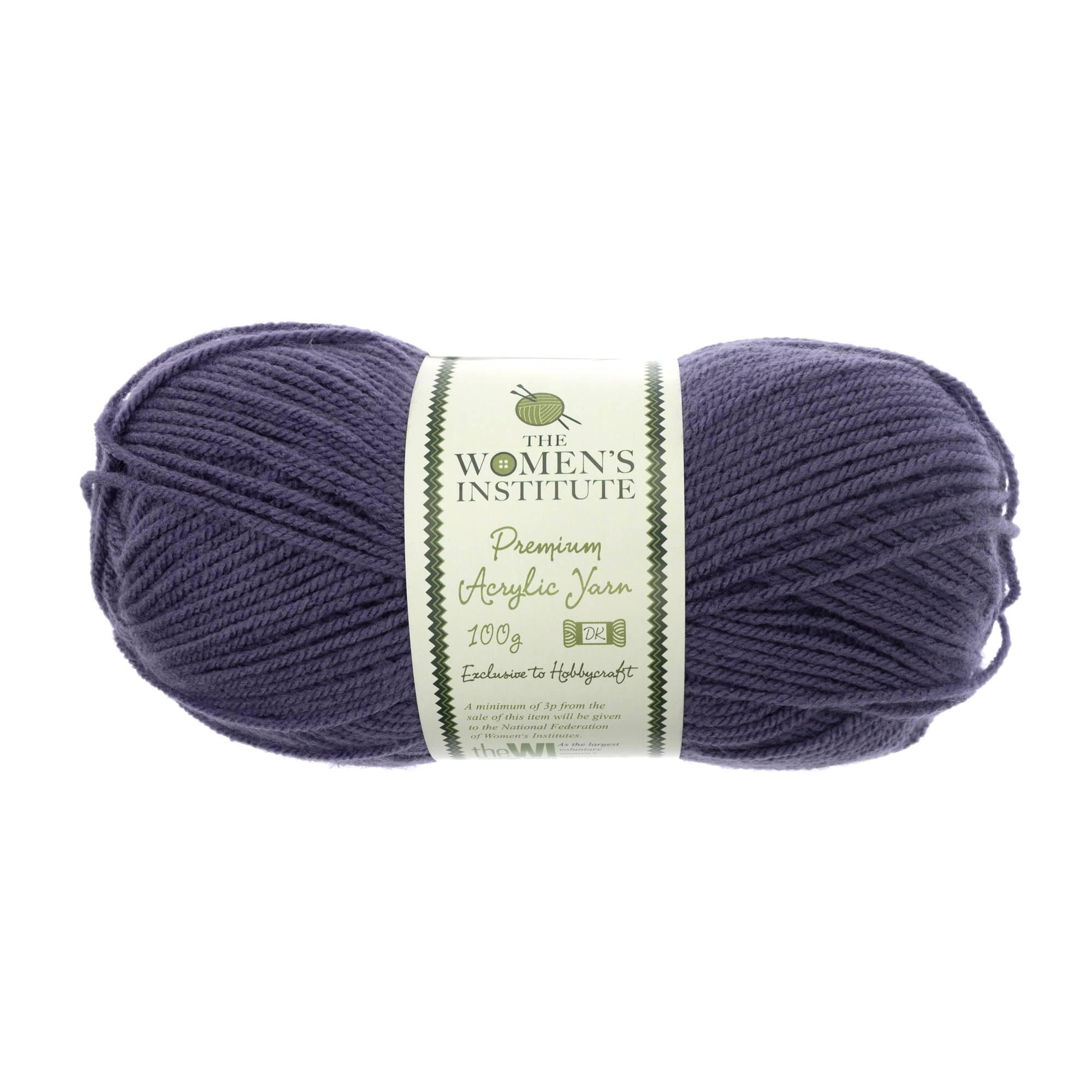 Women's Institute Dark Lilac Premium Acrylic Yarn 100g | Hobbycraft