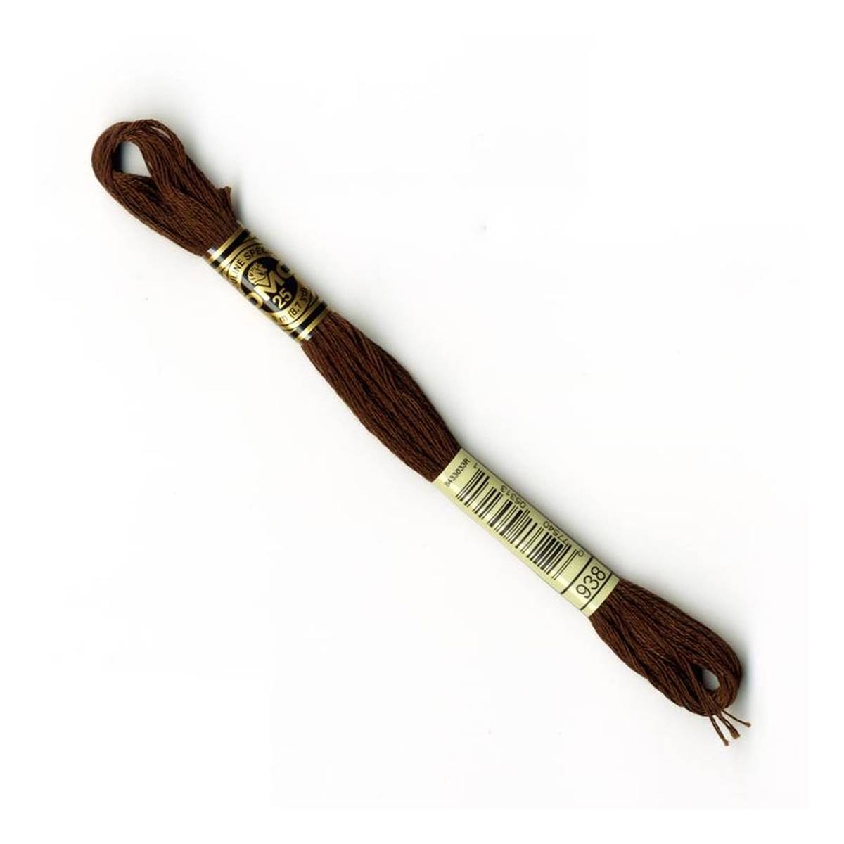 DMC Brown Mouline Special 25 Cotton Thread 8m (938) | Hobbycraft