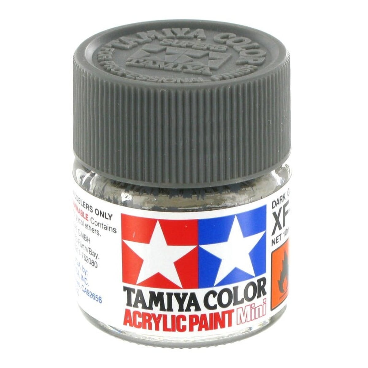 Tamiya Colour Acrylic Paint XF-24 Dark Grey 10ml | Hobbycraft