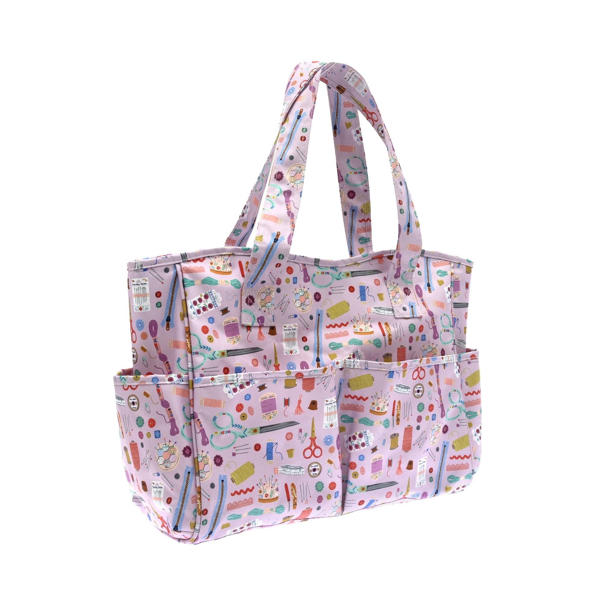Lilac Sewing Notions Craft Bag with Pockets | Hobbycraft
