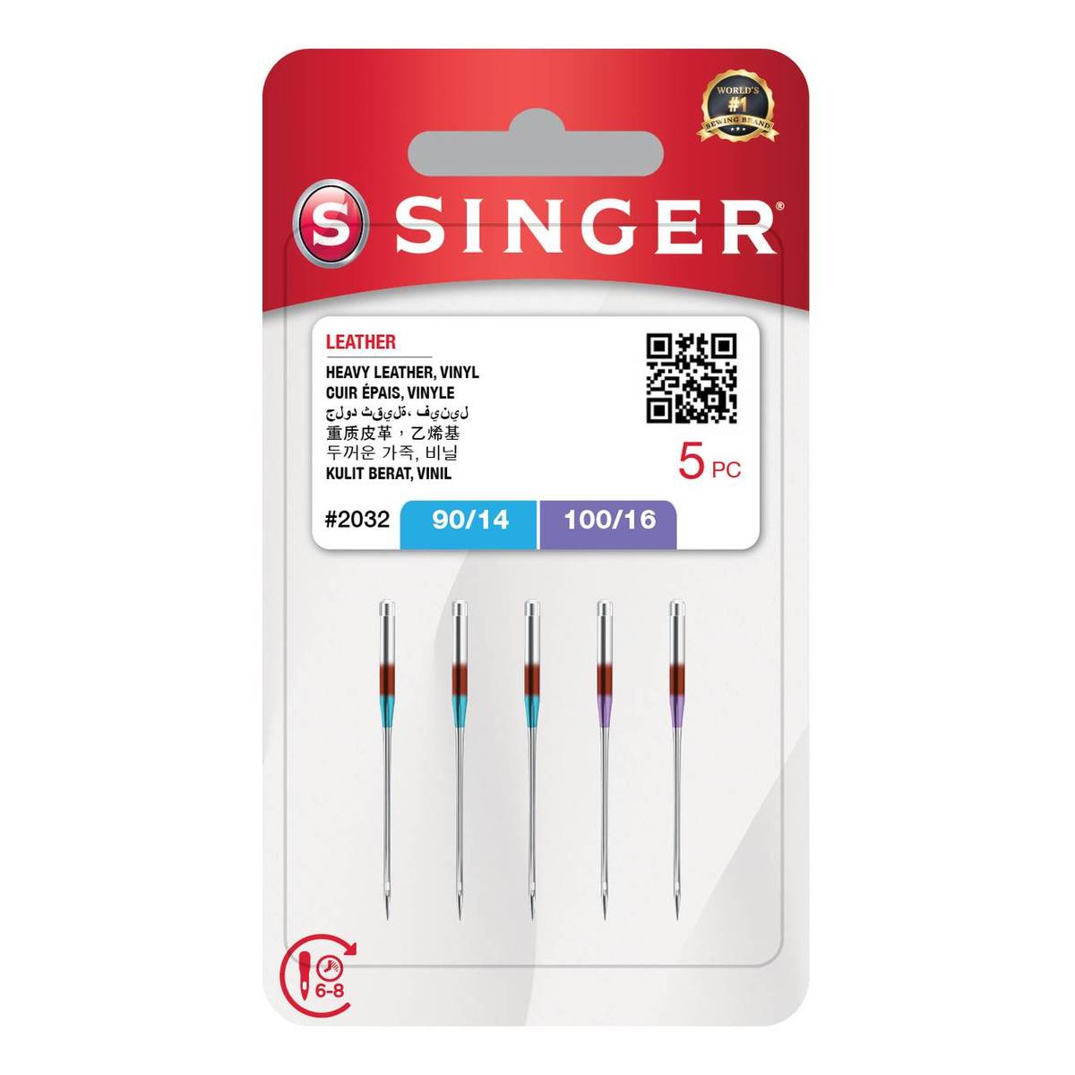 Singer Leather Machine Needles 5 Pack | Hobbycraft