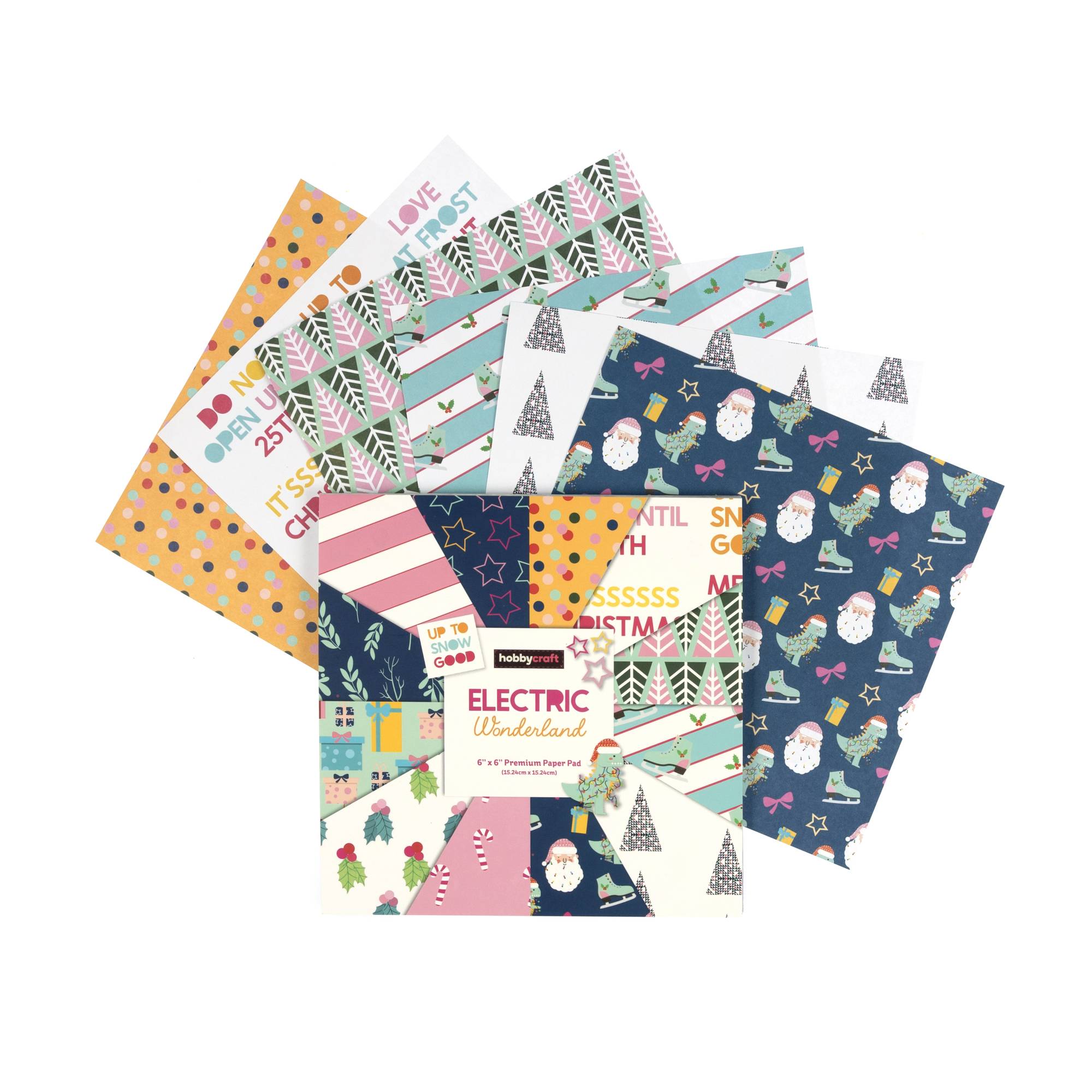 Electric Wonderland 6 x 6 Inches Paper Pad 24 Sheets | Hobbycraft