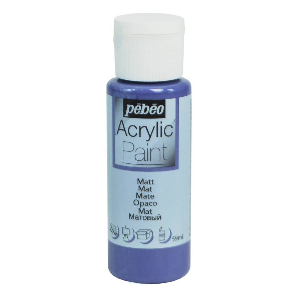 Pebeo Violet Matt Acrylic Craft Paint 59ml | Hobbycraft
