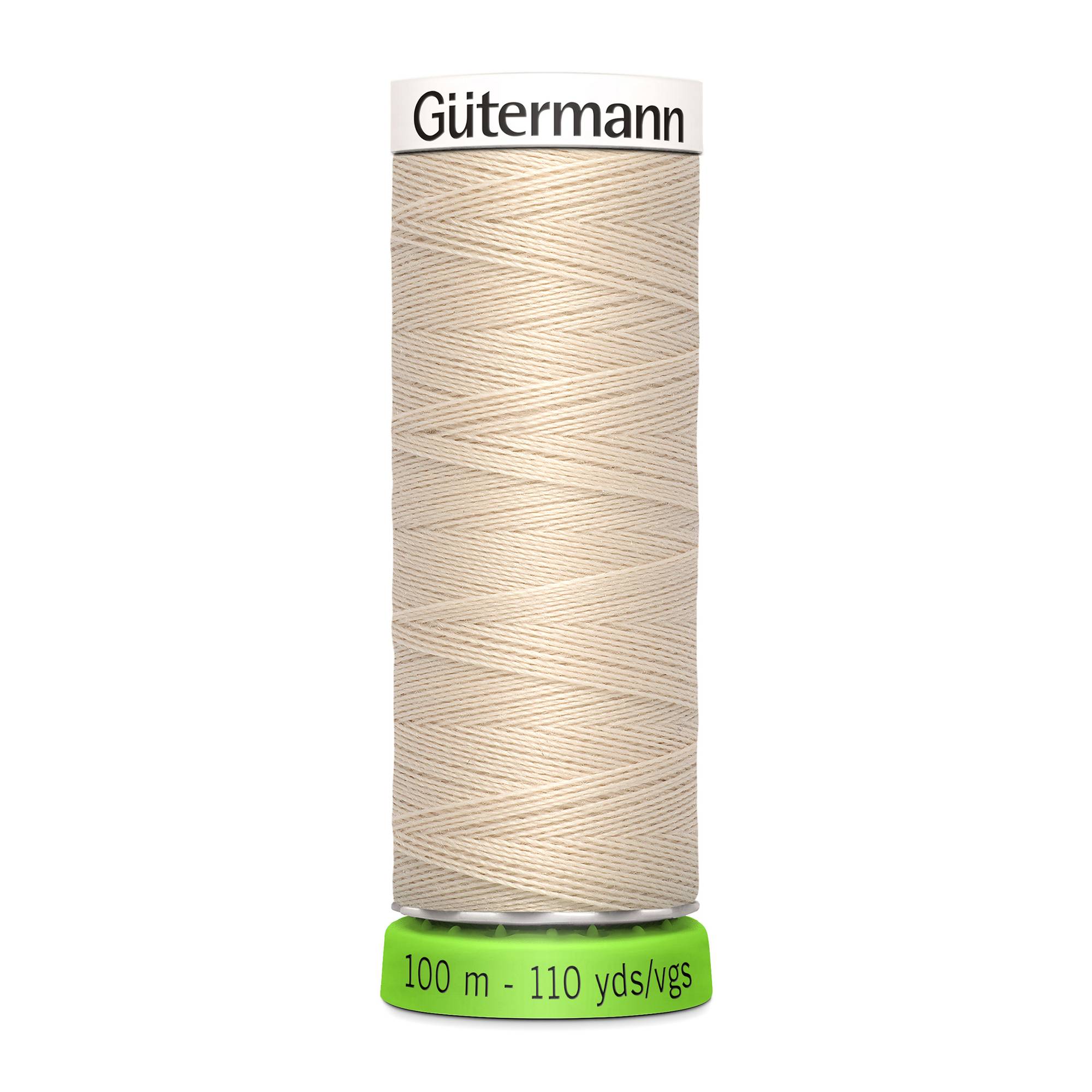 Gutermann Cream Sew All Recycled rPET Thread 100m (169) | Hobbycraft