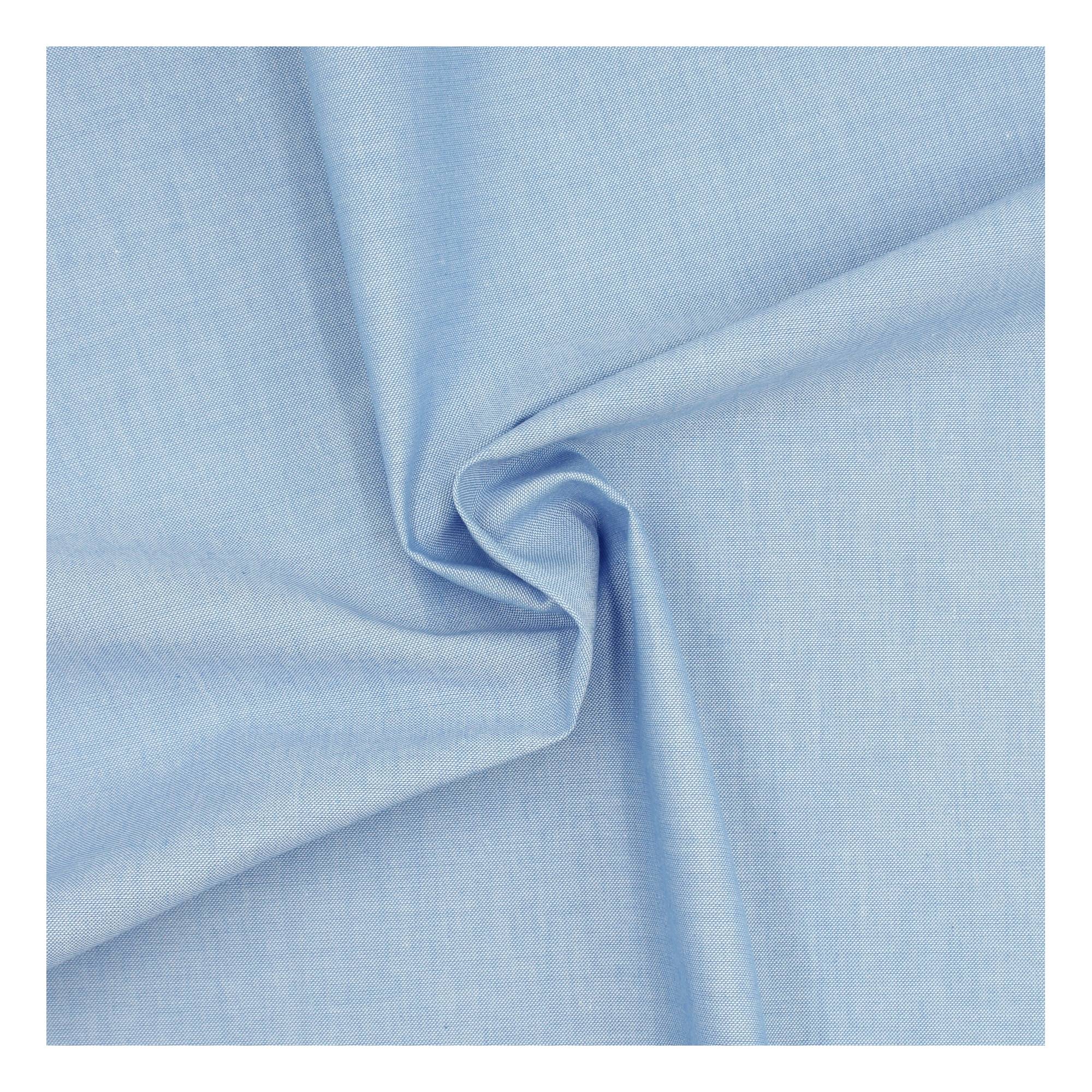 Denim Blue Cotton Oxford Chambray Fabric by the Metre | Hobbycraft