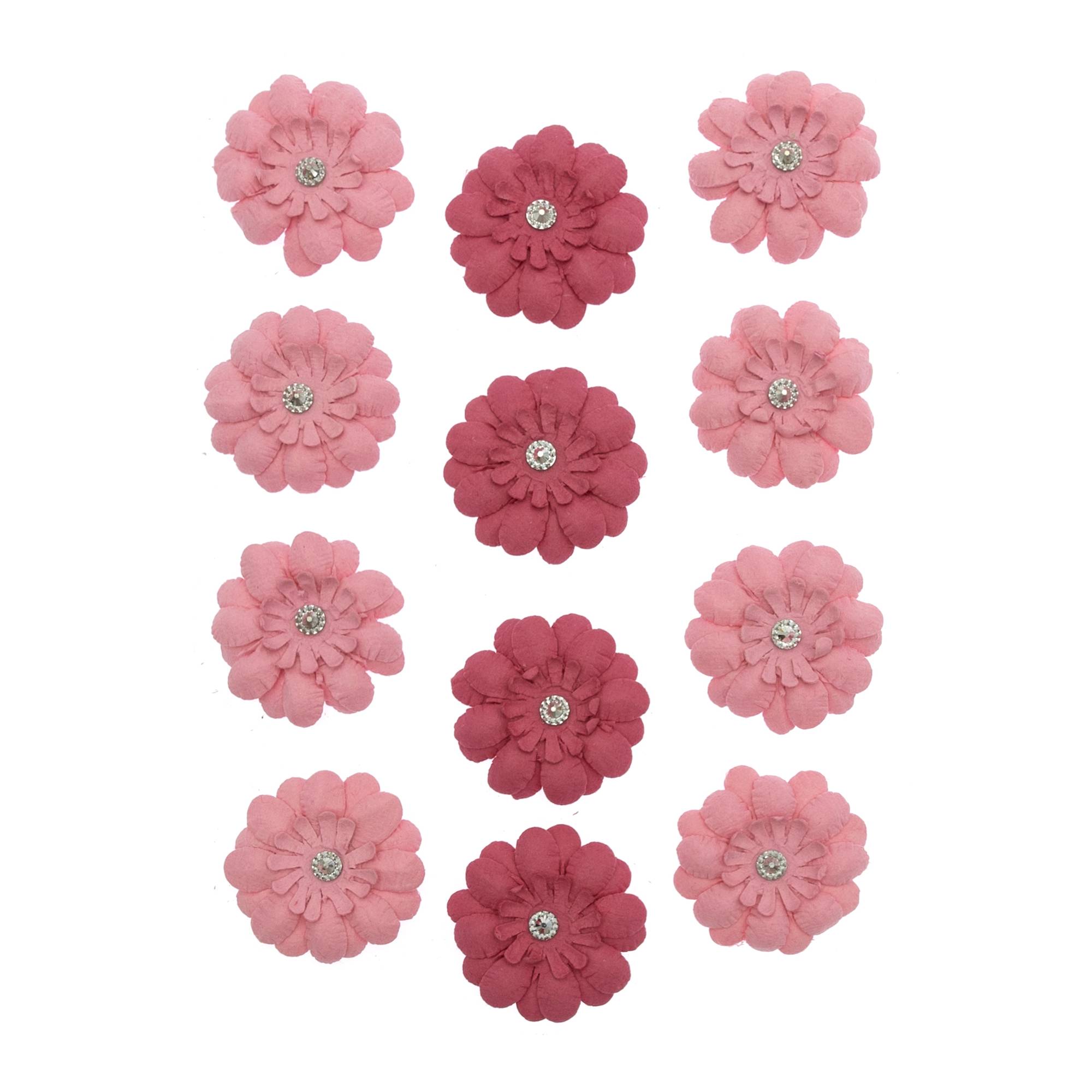 Handmade Precious Pink Kaspar Flowers 12 Pack | Hobbycraft