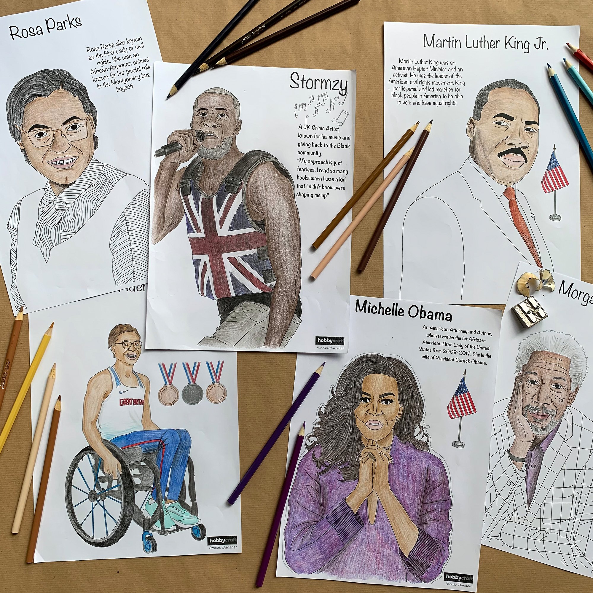 FREE Black History Month Colouring Sheet Download | Hobbycraft
