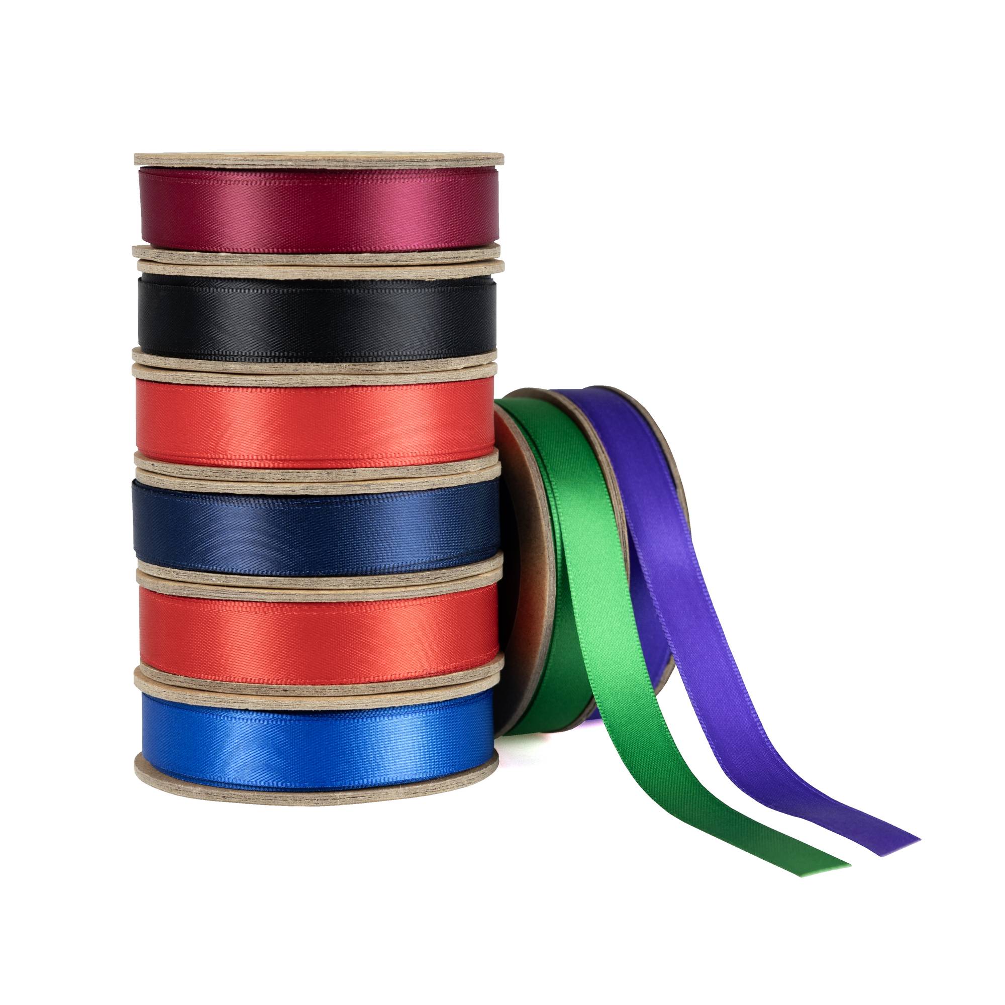 Black Double-Faced Satin Ribbon 12mm x 5m | Hobbycraft