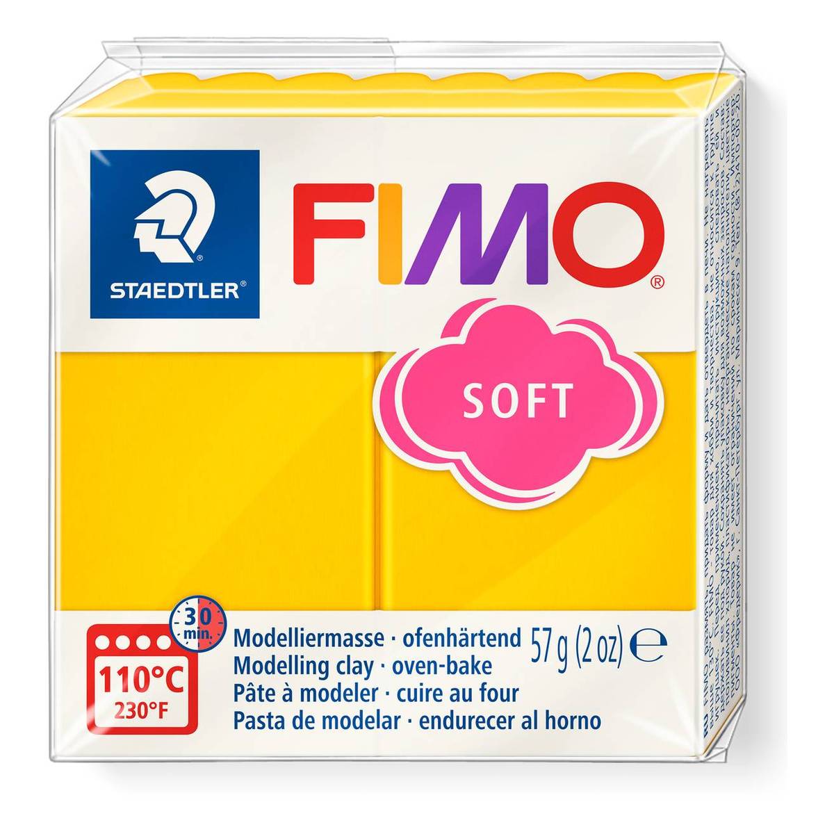 Fimo Soft Sunflower Yellow Modelling Clay 57g | Hobbycraft
