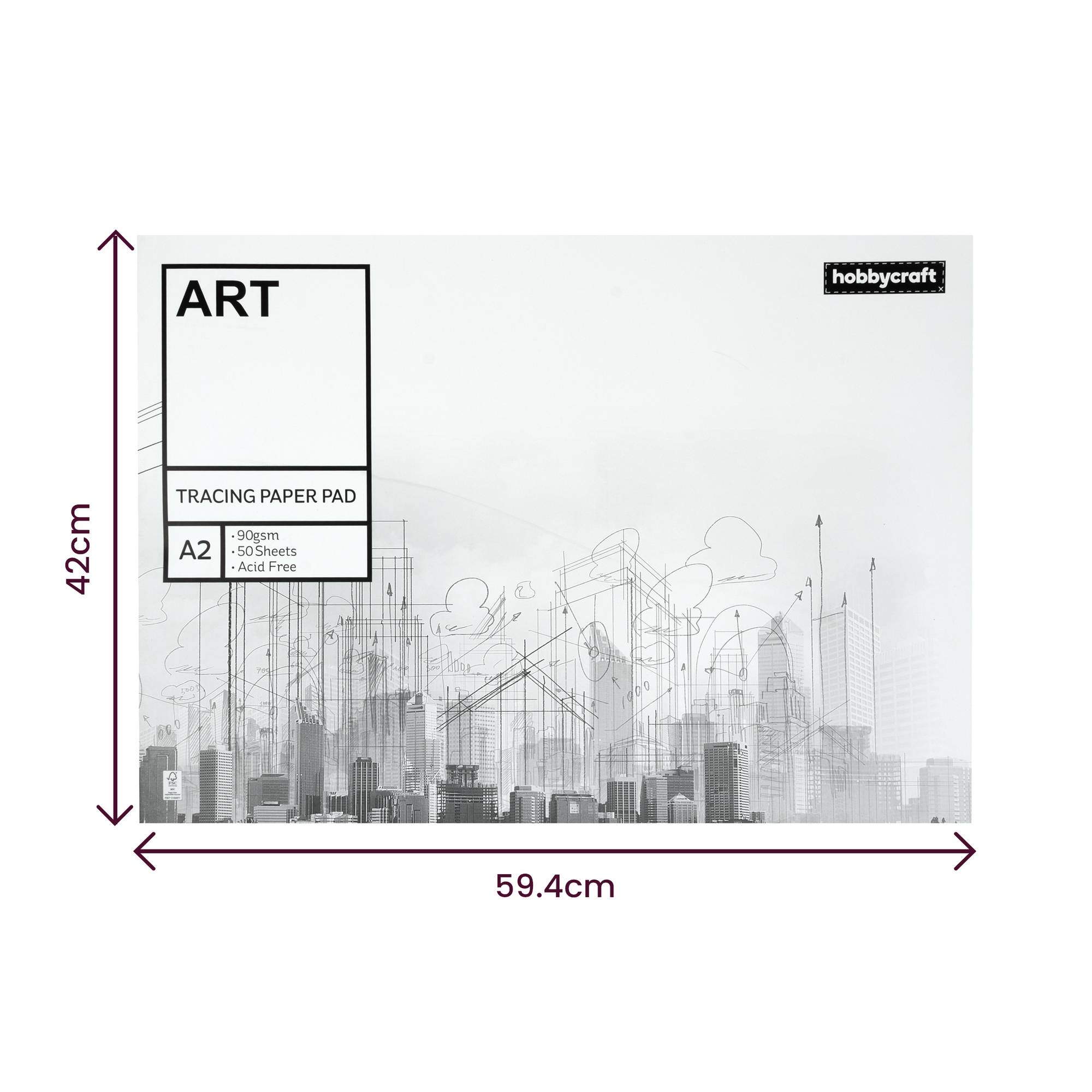 Tracing Paper Pad A2 50 Sheets | Hobbycraft