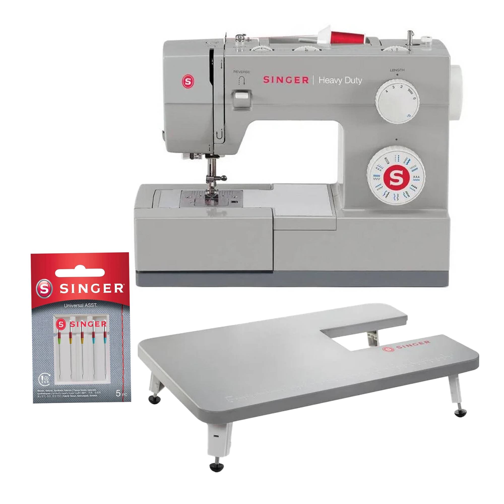 Singer 4423 Heavy Duty Sewing Machine and Extension Table Bundle ...