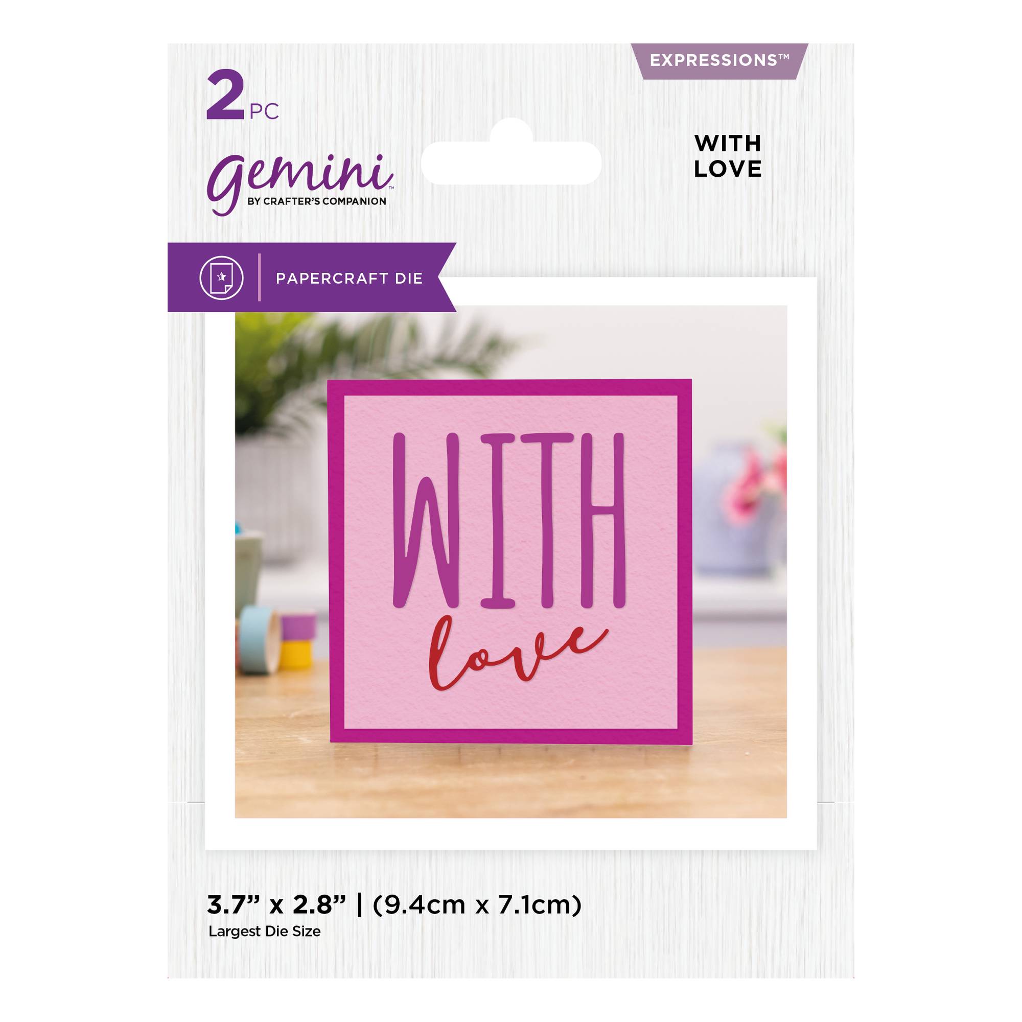 Gemini With Love Die Set 2 Pieces | Hobbycraft