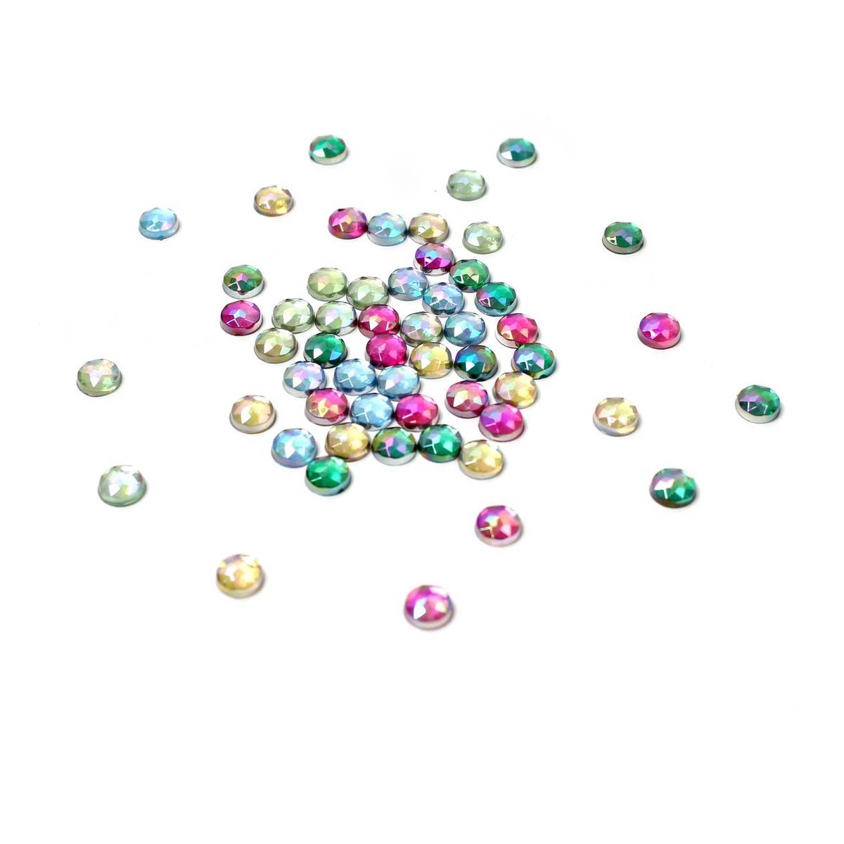 Multicolour Round Gems 90g | Hobbycraft
