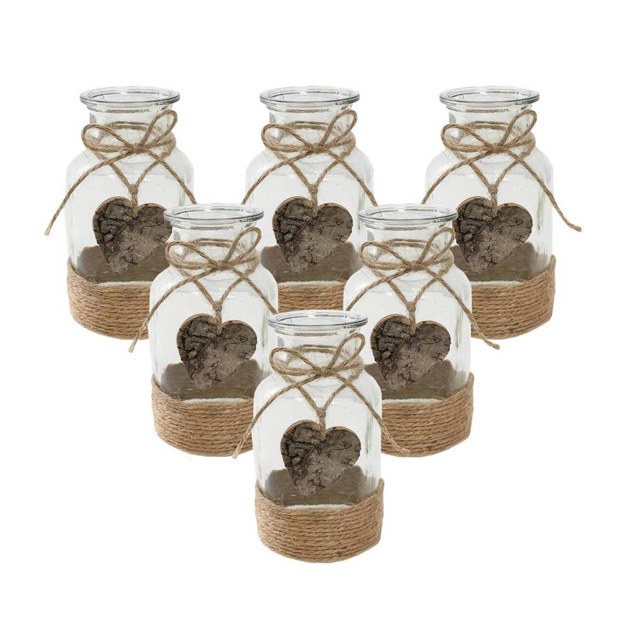 Glass Jar with Jute Wrap 6 Pack Bundle | Hobbycraft