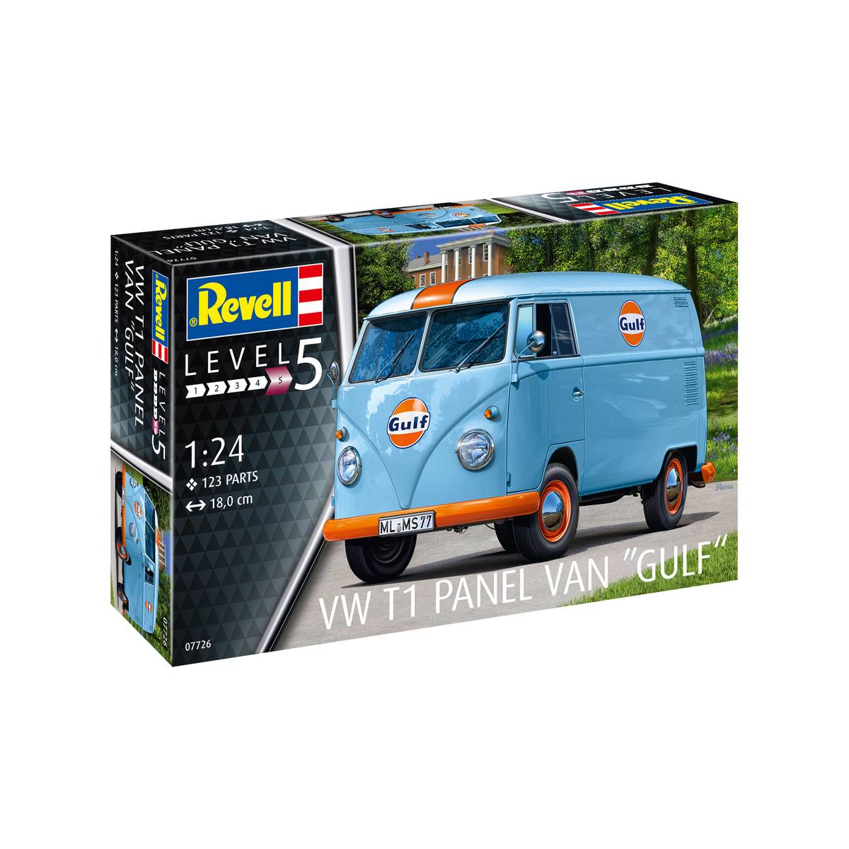 Revell VW T1 Panel Van Gulf Model Kit 1:24 | Hobbycraft
