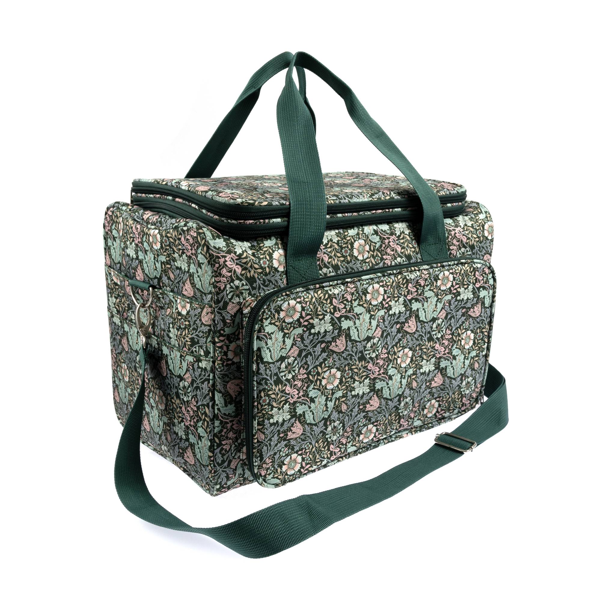 Floral Wood Block Large Craft Project Bag | Hobbycraft