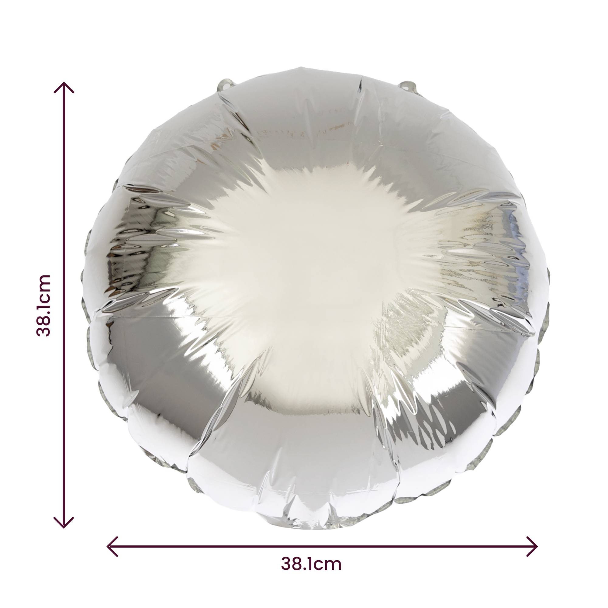 Large Silver Foil Round Balloon | Hobbycraft