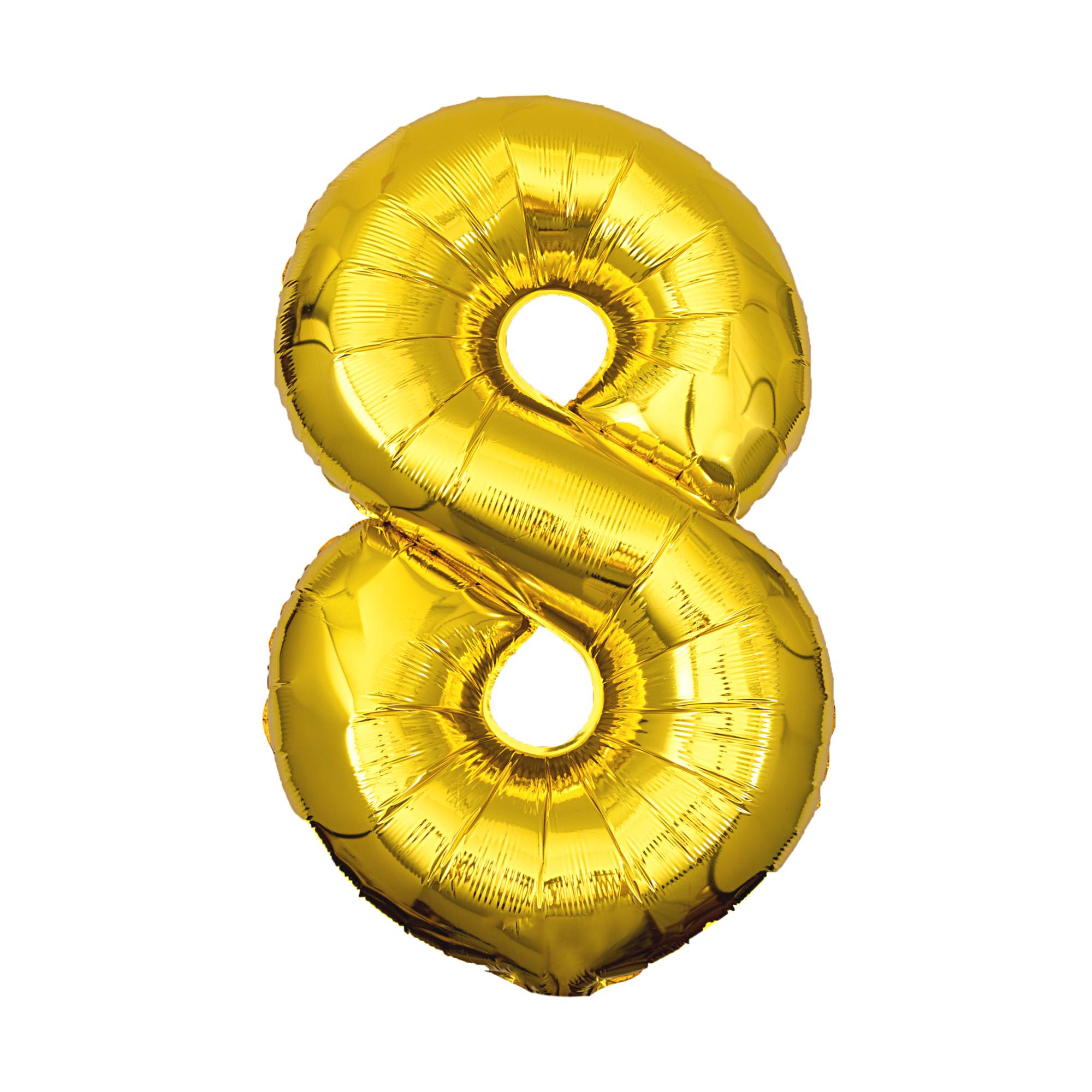 Extra Large Gold Foil Number 8 Balloon | Hobbycraft