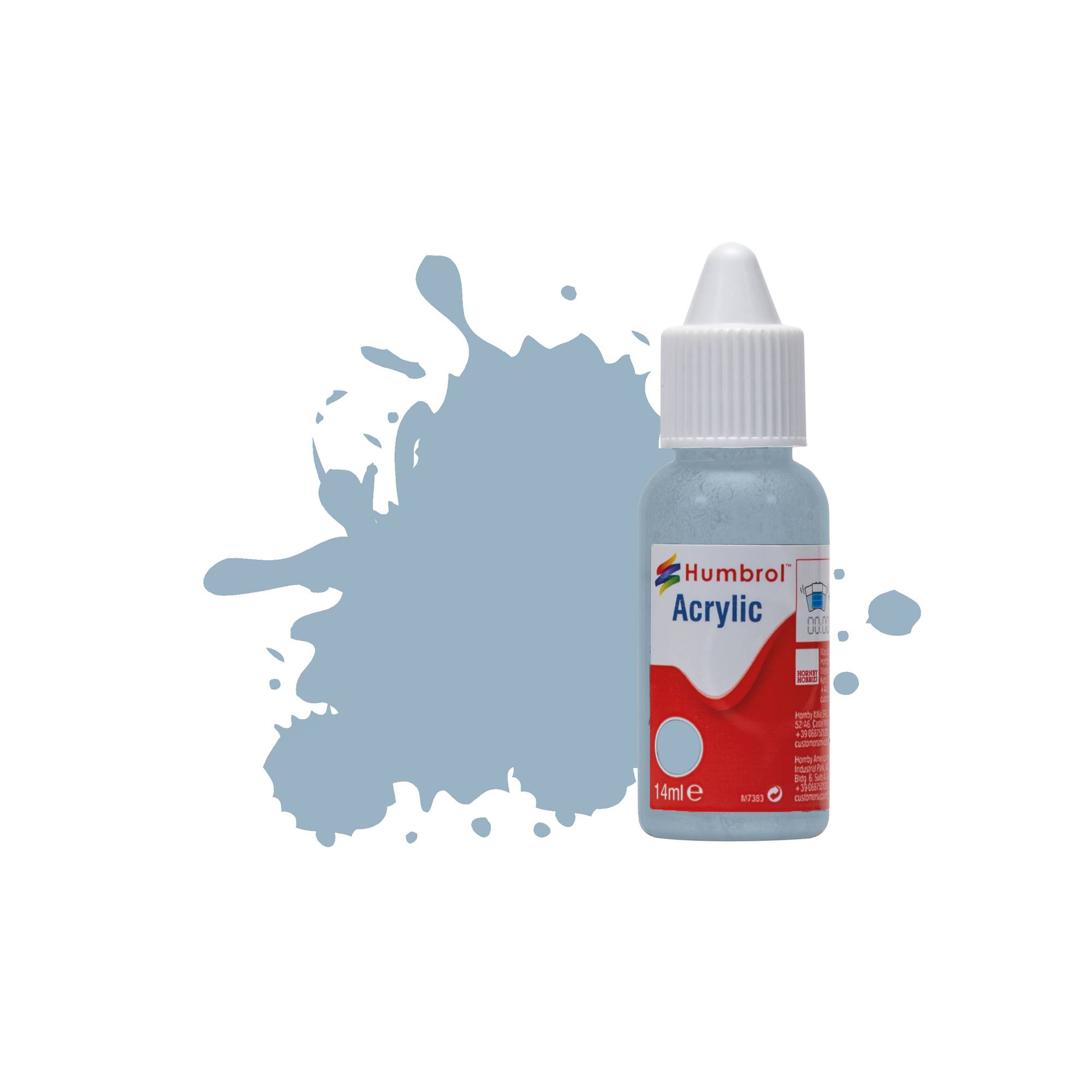 Humbrol 128 US Compass Grey Matt Acrylic Paint Dropper 14ml | Hobbycraft