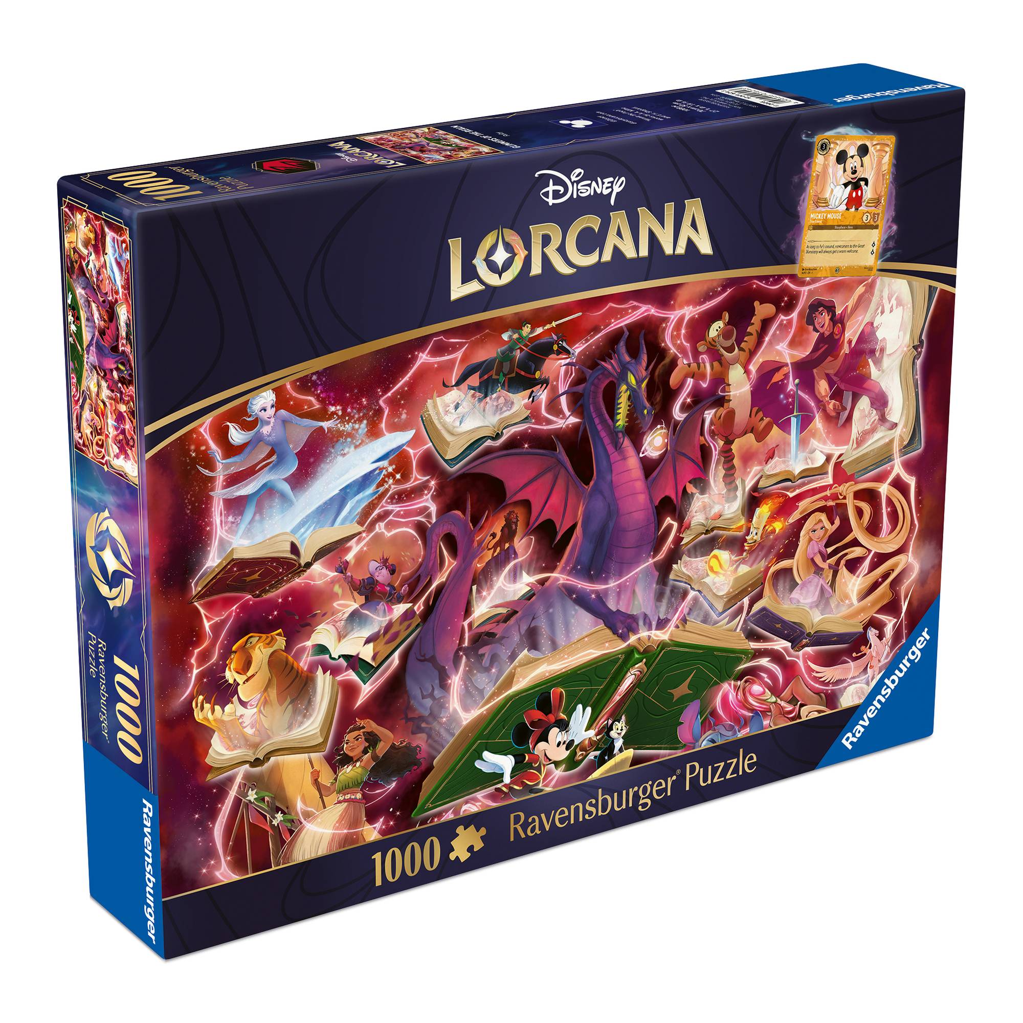 Disney Lorcana Glimmers of the Realm Ruby Jigsaw Puzzle 1000 Pieces ...