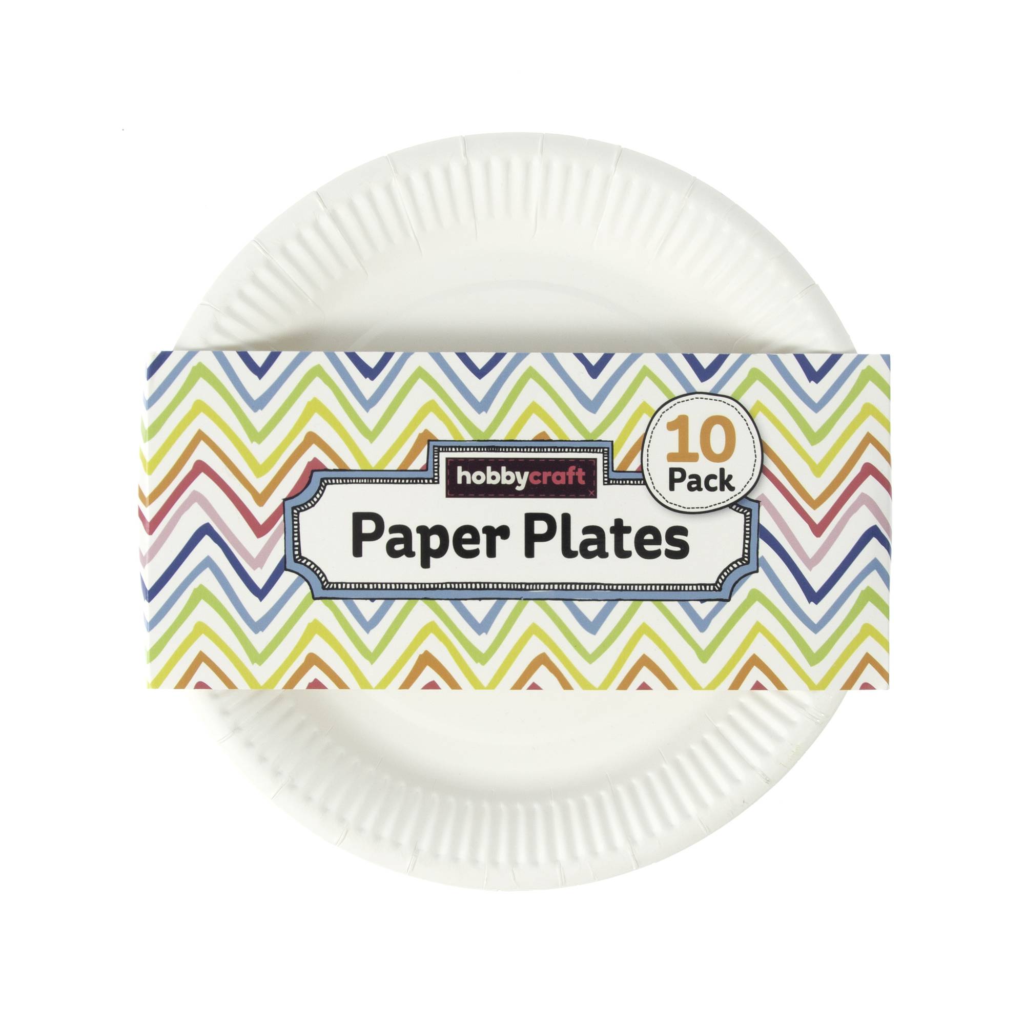 White Paper Plates 10 Pack | Hobbycraft