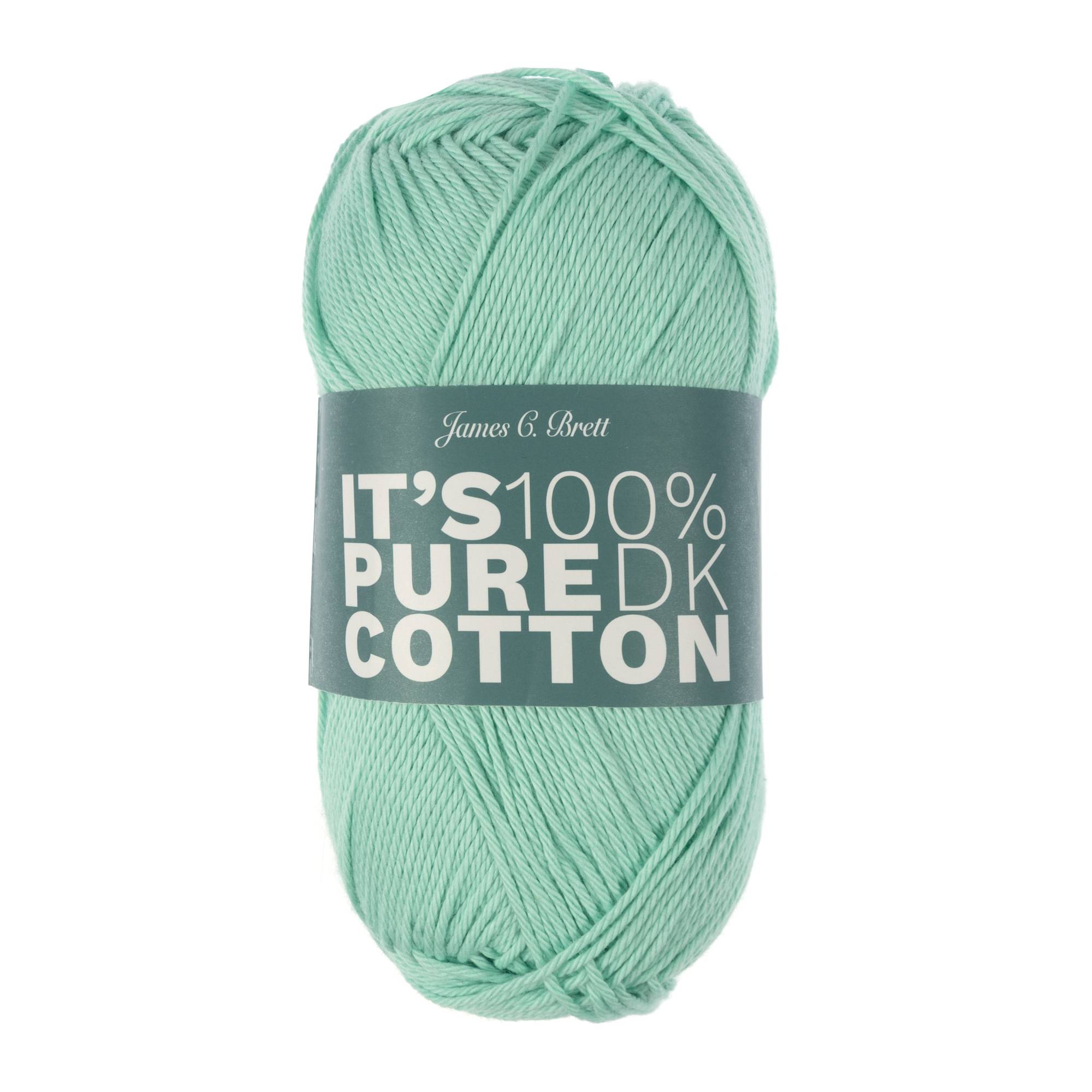 James C Brett Soft Green It’s Pure Cotton Yarn 100g | Hobbycraft
