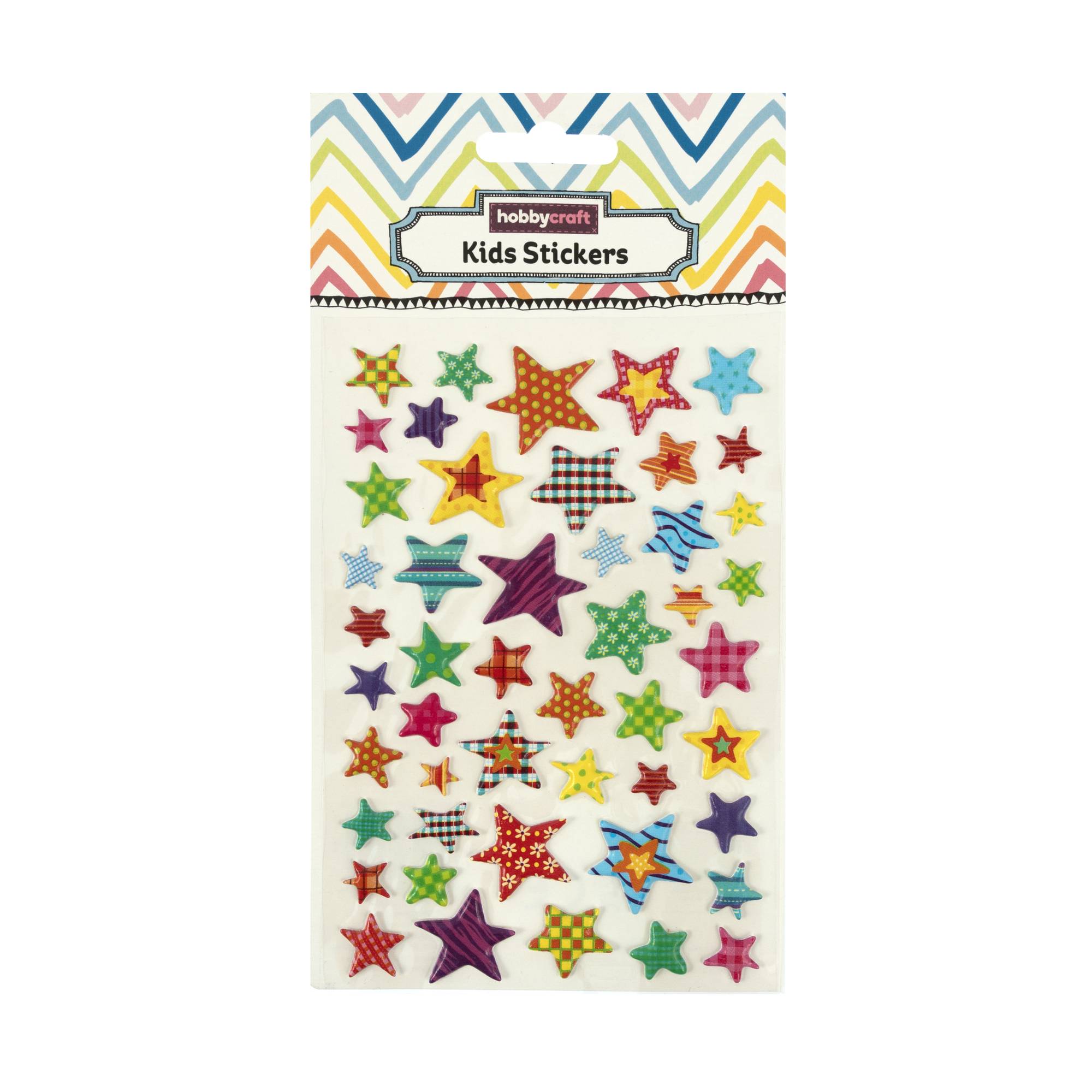 Patterned Star Puffy Stickers | Hobbycraft