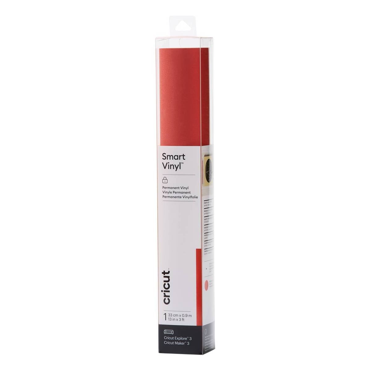 Cricut Red Permanent Shimmer Smart Vinyl 13 x 36 Inches | Hobbycraft