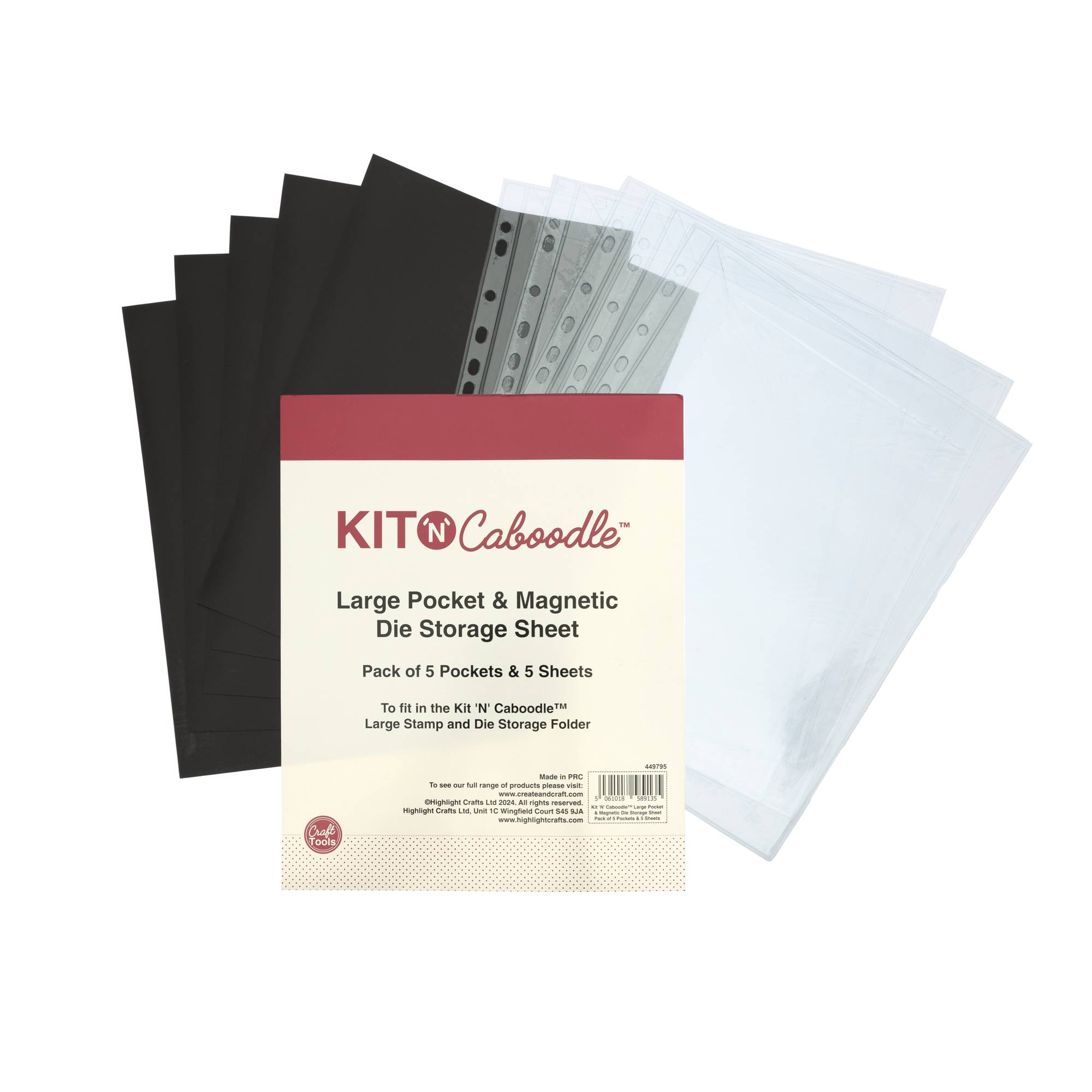 Kit ‘n’ Caboodle Large Pocket and Magnetic Die Storage Sheet 5 Pack ...