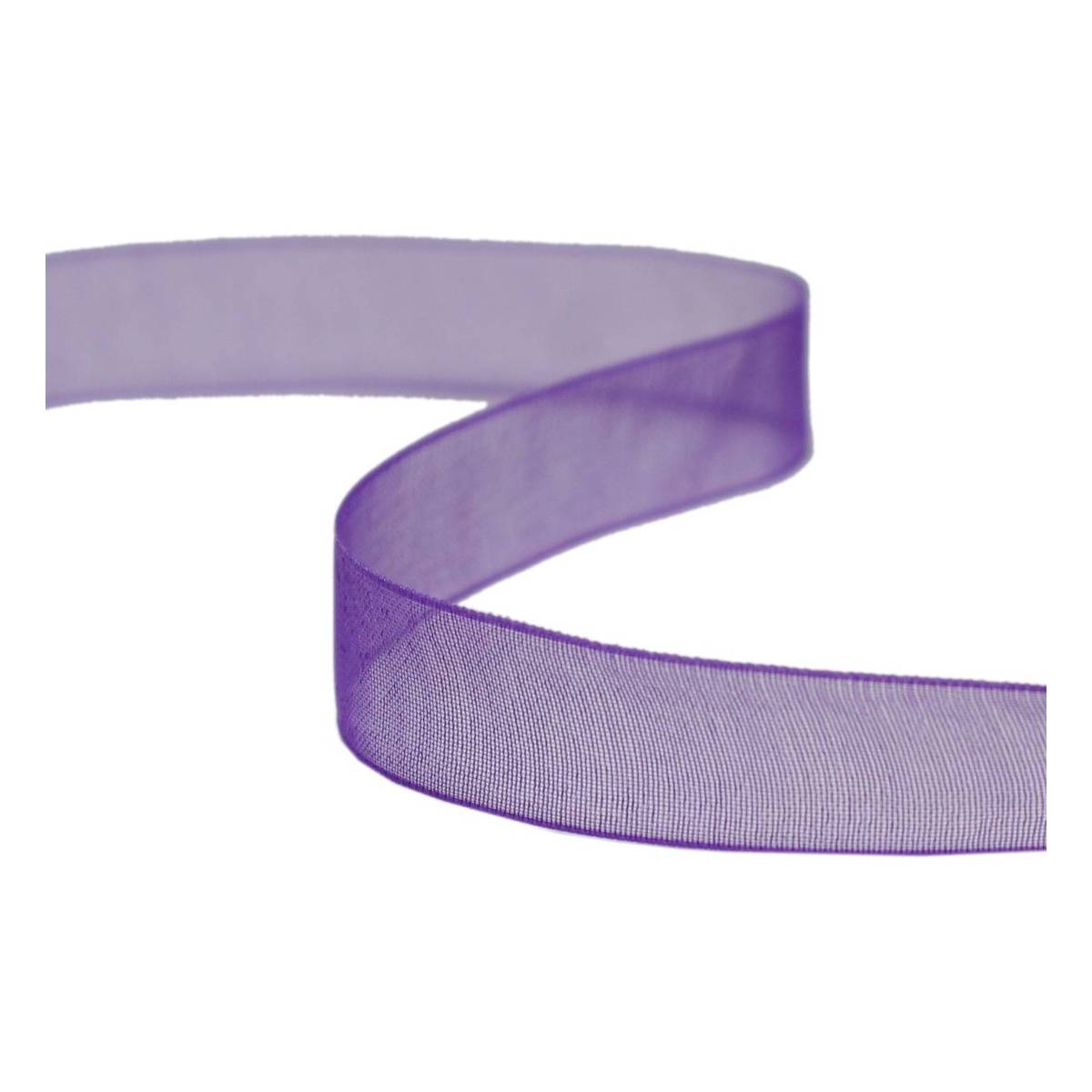 Purple Organdie Ribbon 12mm x 6m | Hobbycraft