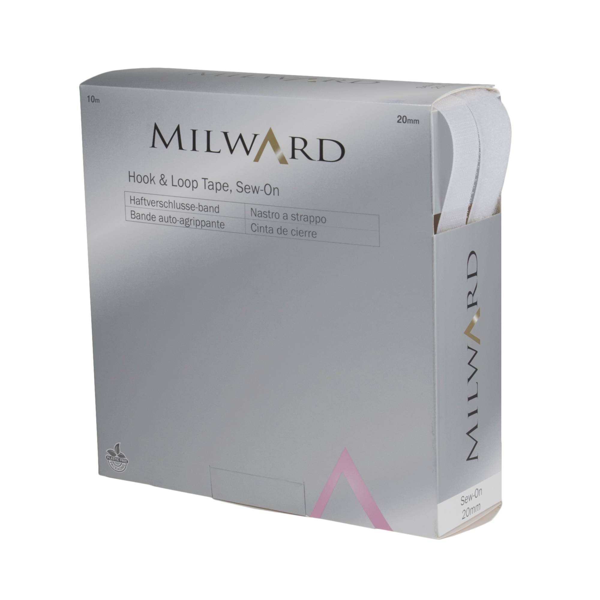Milward White 20mm Sew-On Hook and Loop Tape by the Metre | Hobbycraft