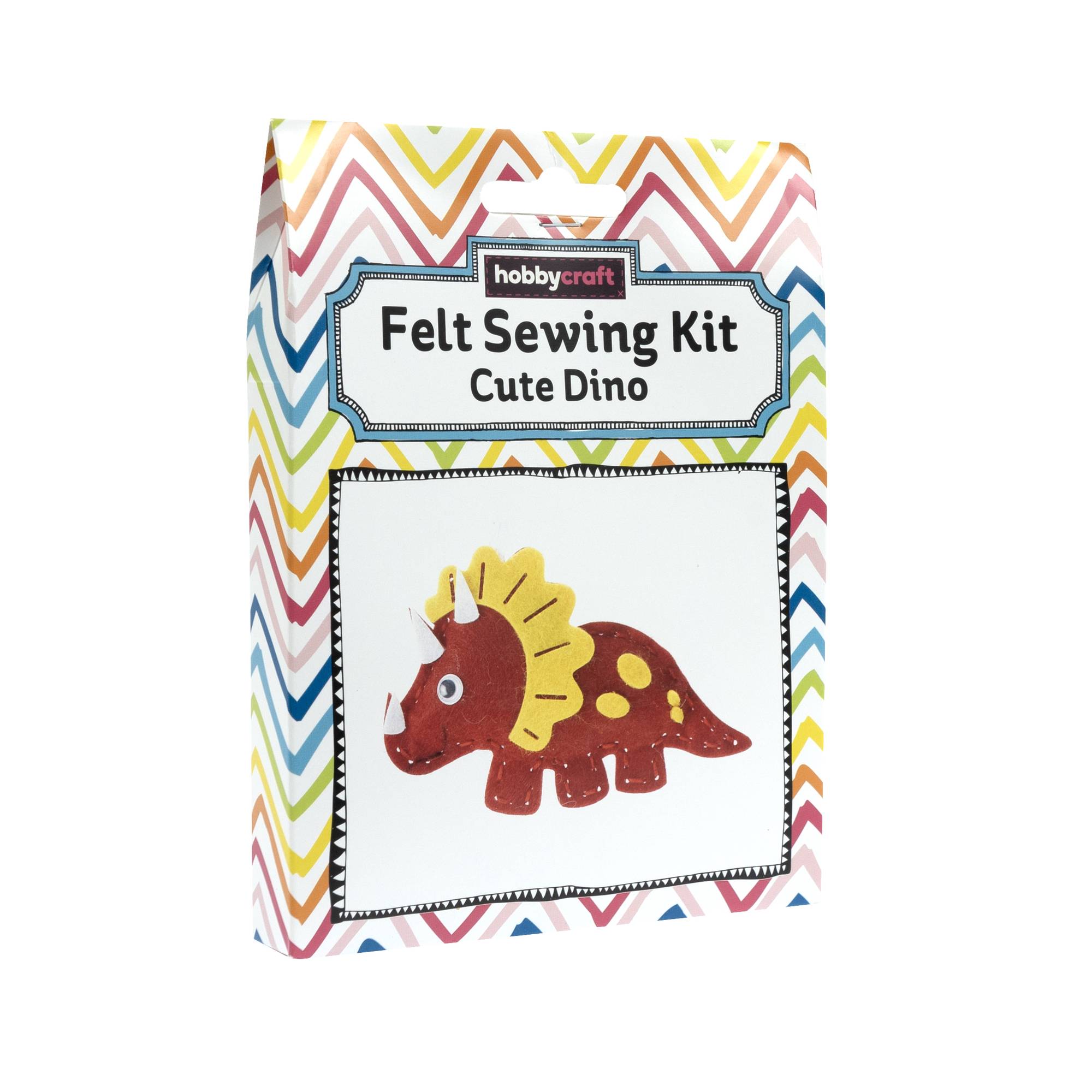 Cute Dino Felt Sewing Kit | Hobbycraft