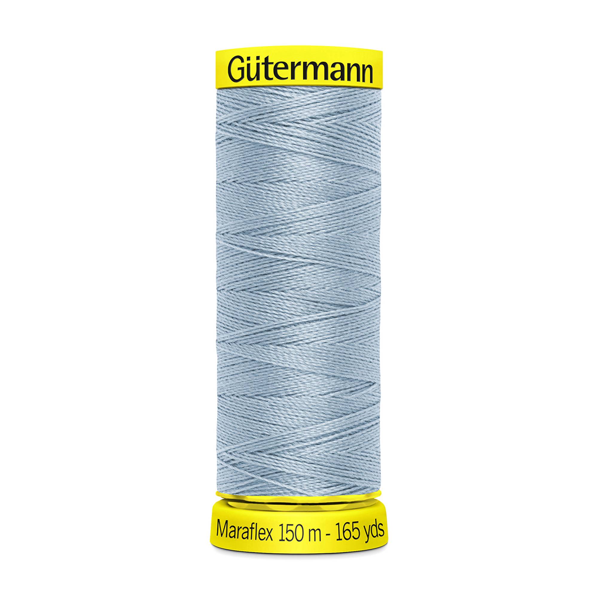 Gutermann Powder Blue Maraflex Stretchy Sewing Thread 150m (75 ...