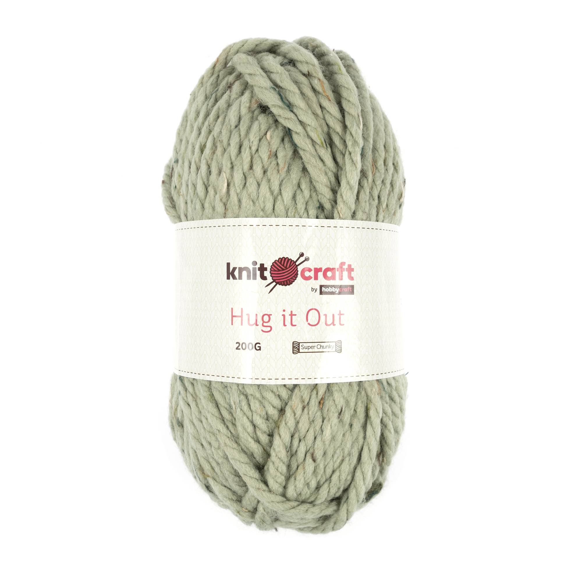 Knitcraft Sage Fleck Hug It Out Yarn 200g | Hobbycraft