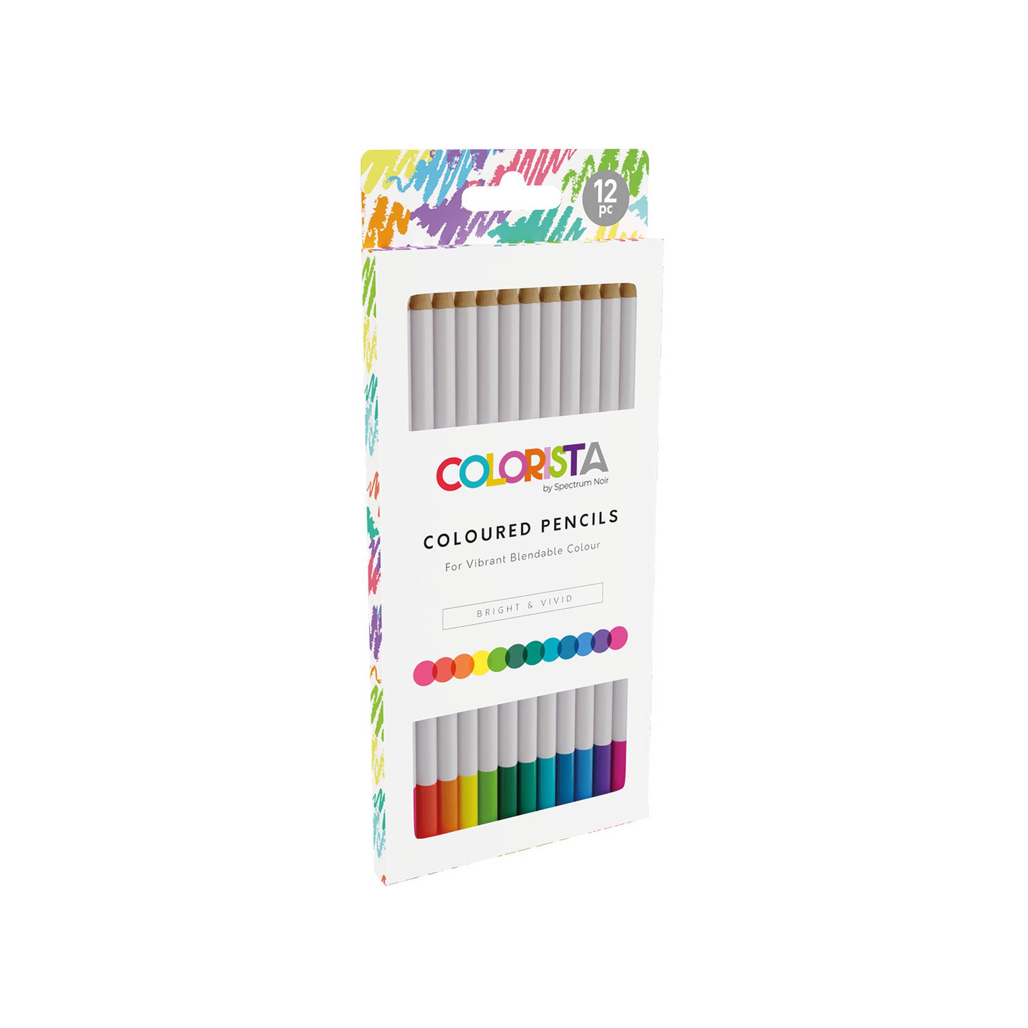 Colorista Bright and Vivid Coloured Pencils 12 Pack | Hobbycraft