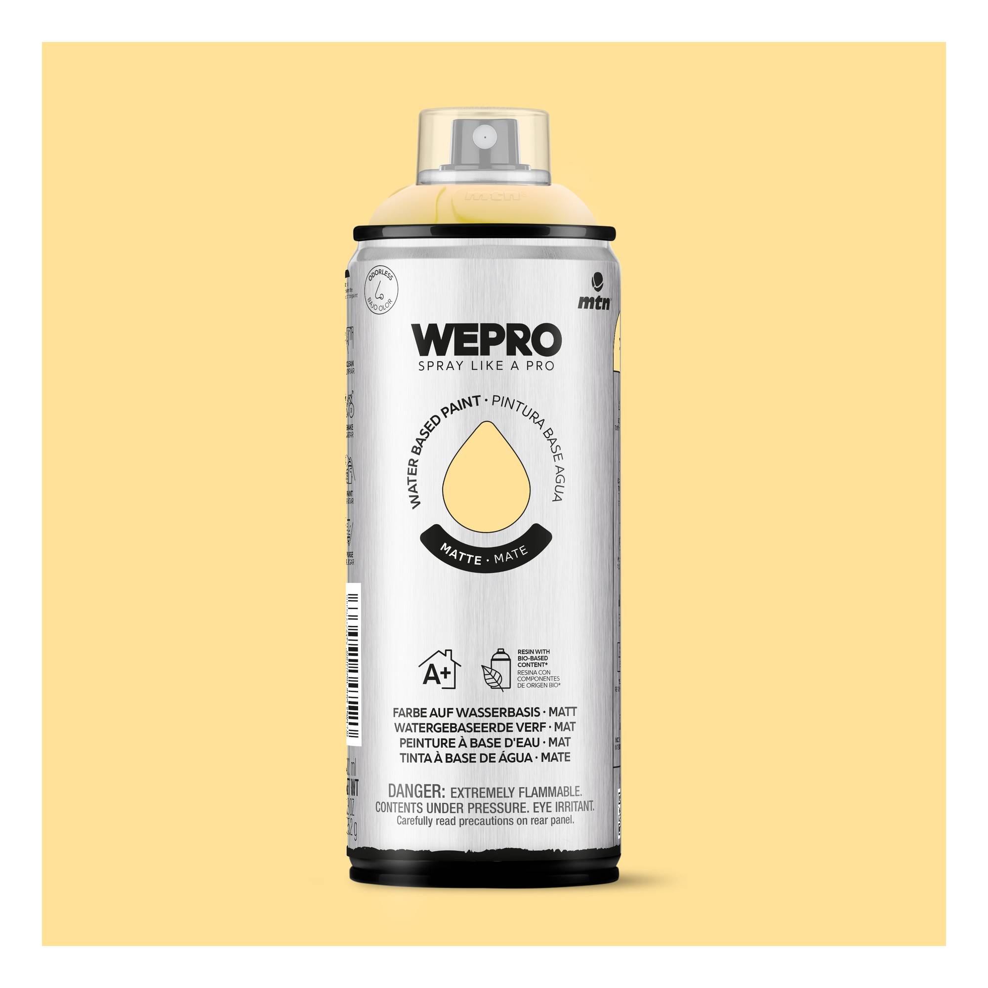 MTN WEPRO Vanilla Matte Water-Based Spray Paint 400ml | Hobbycraft