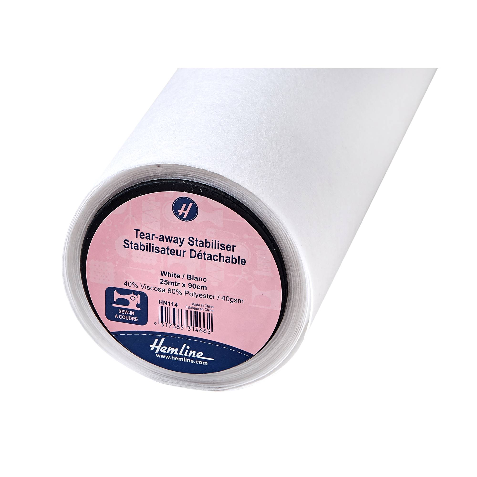 Hemline Sew-In Tear-Away Stabiliser by the Metre | Hobbycraft