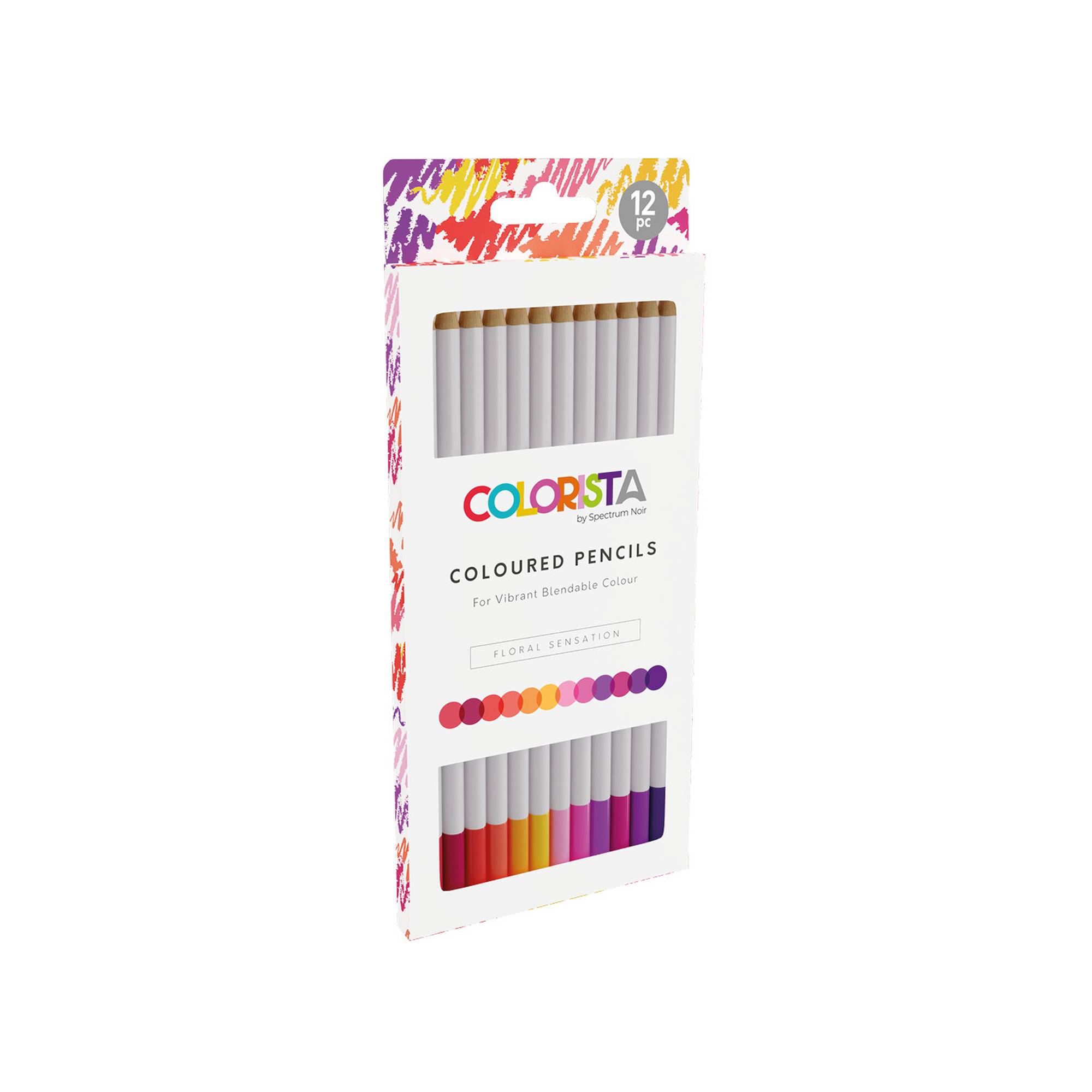 Colorista Floral Sensation Coloured Pencils 12 Pack | Hobbycraft