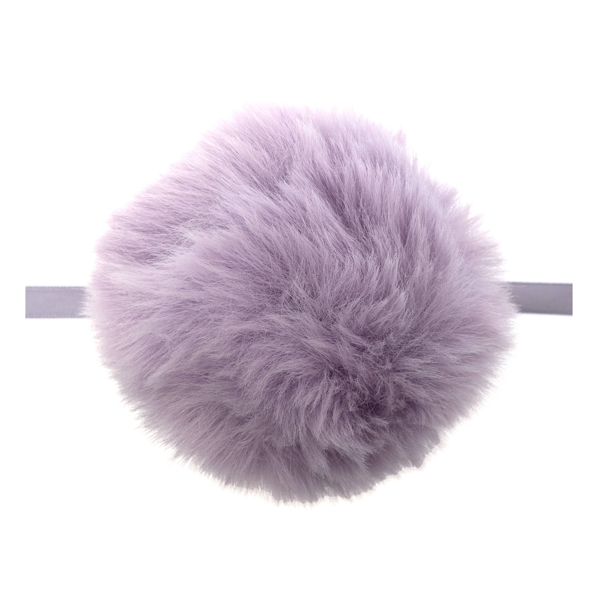 Lilac Faux Fur Pom Pom 11cm | Hobbycraft