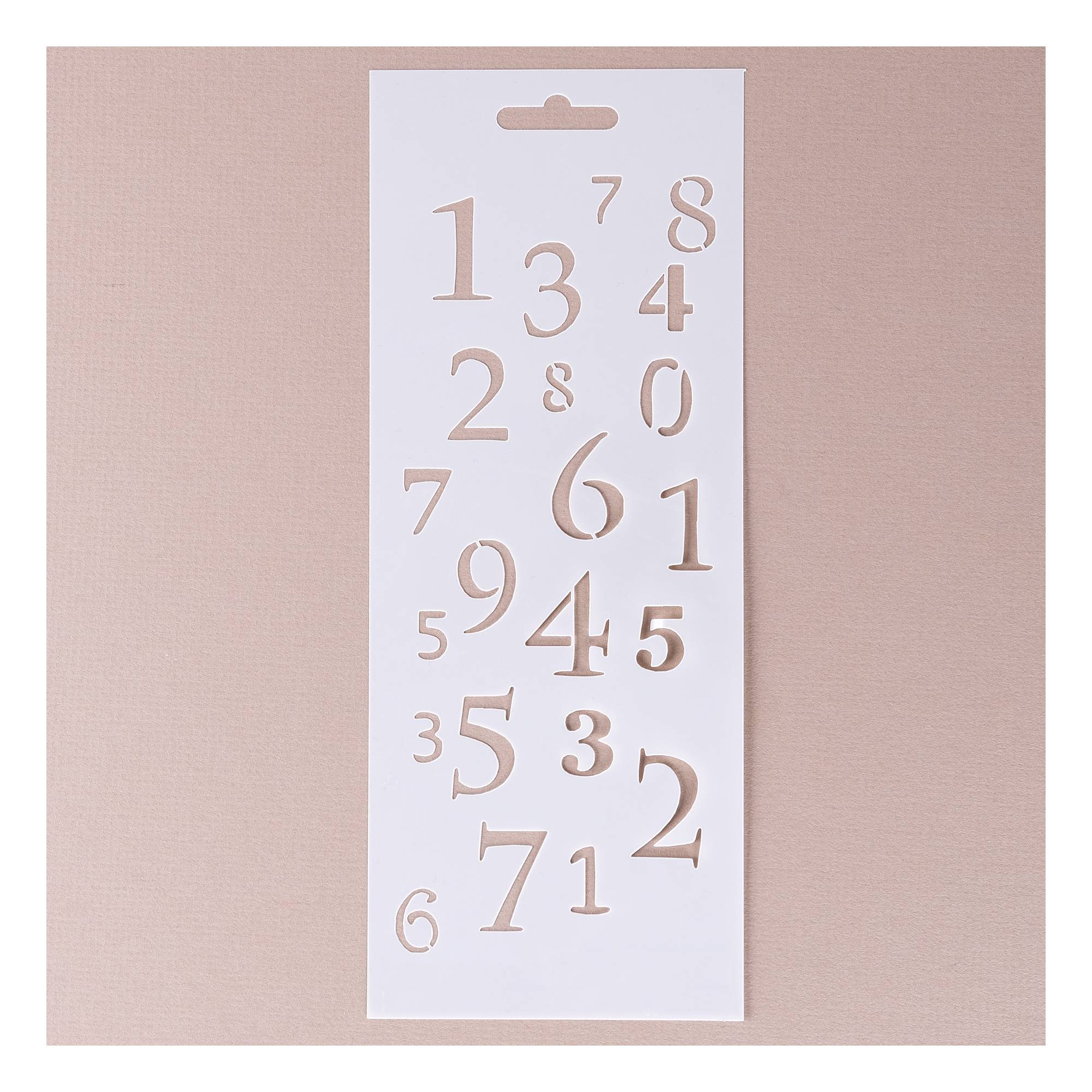Number Stencil 10cm x 25cm | Hobbycraft